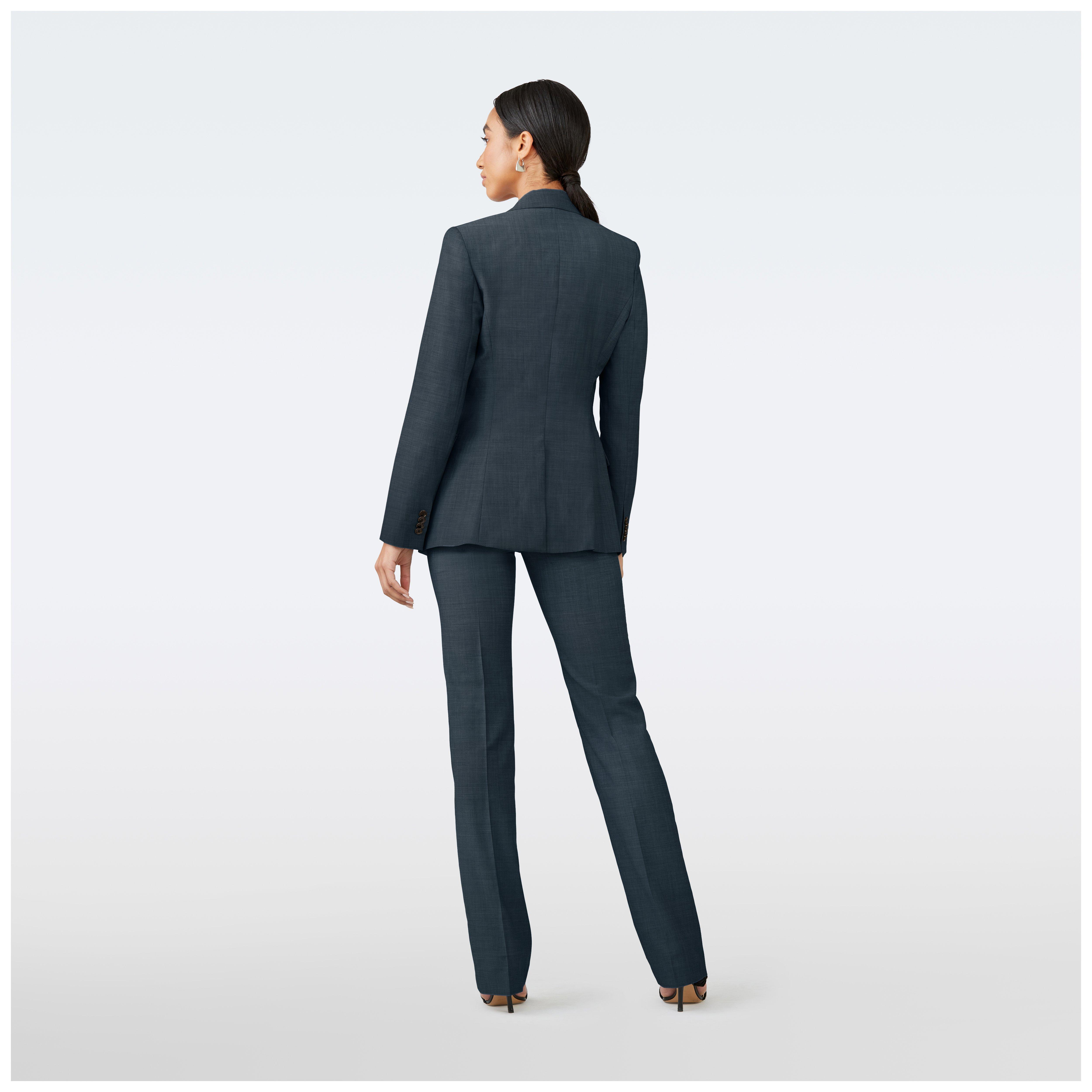 Hamilton Sharkskin Teal Suit