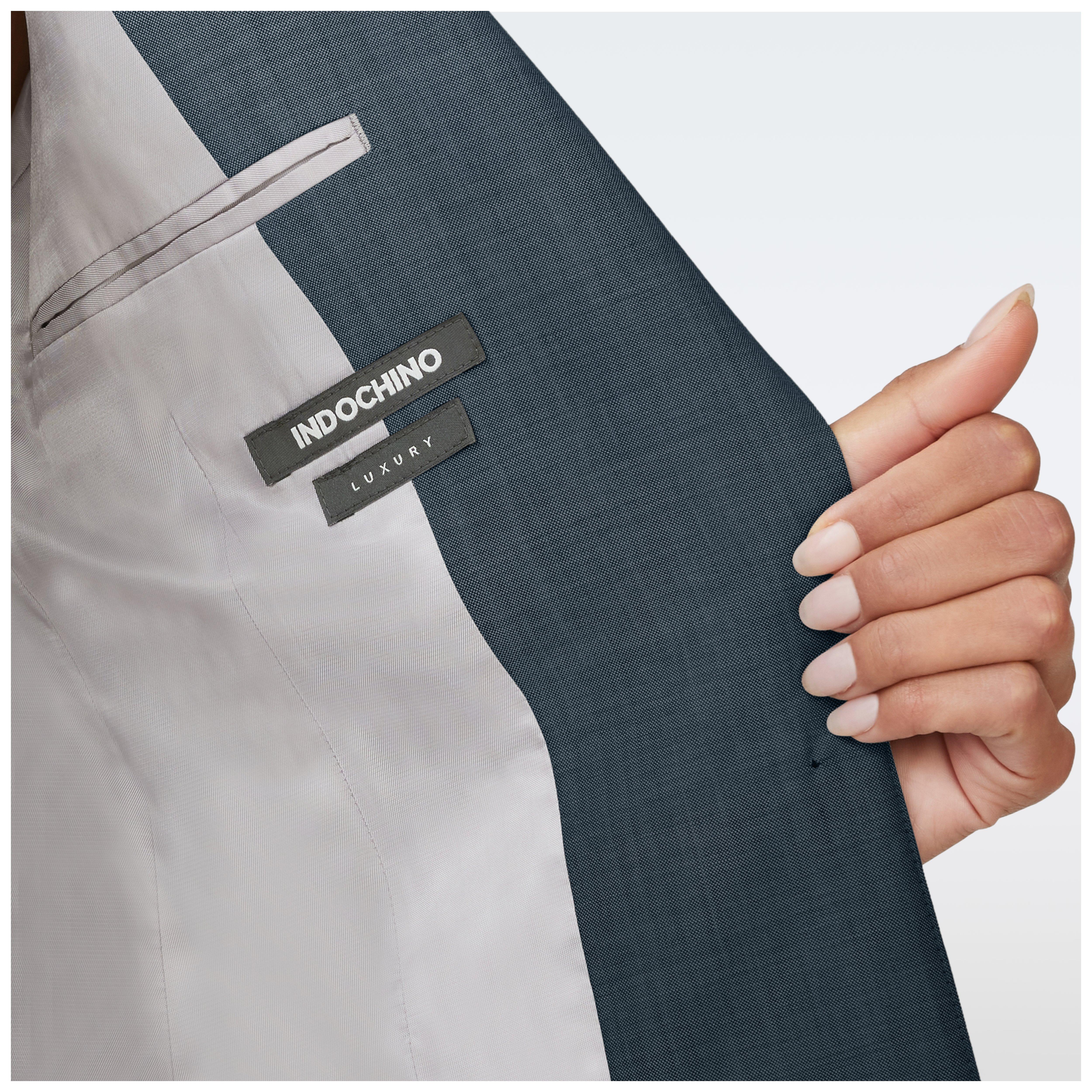 Hamilton Sharkskin Teal Suit