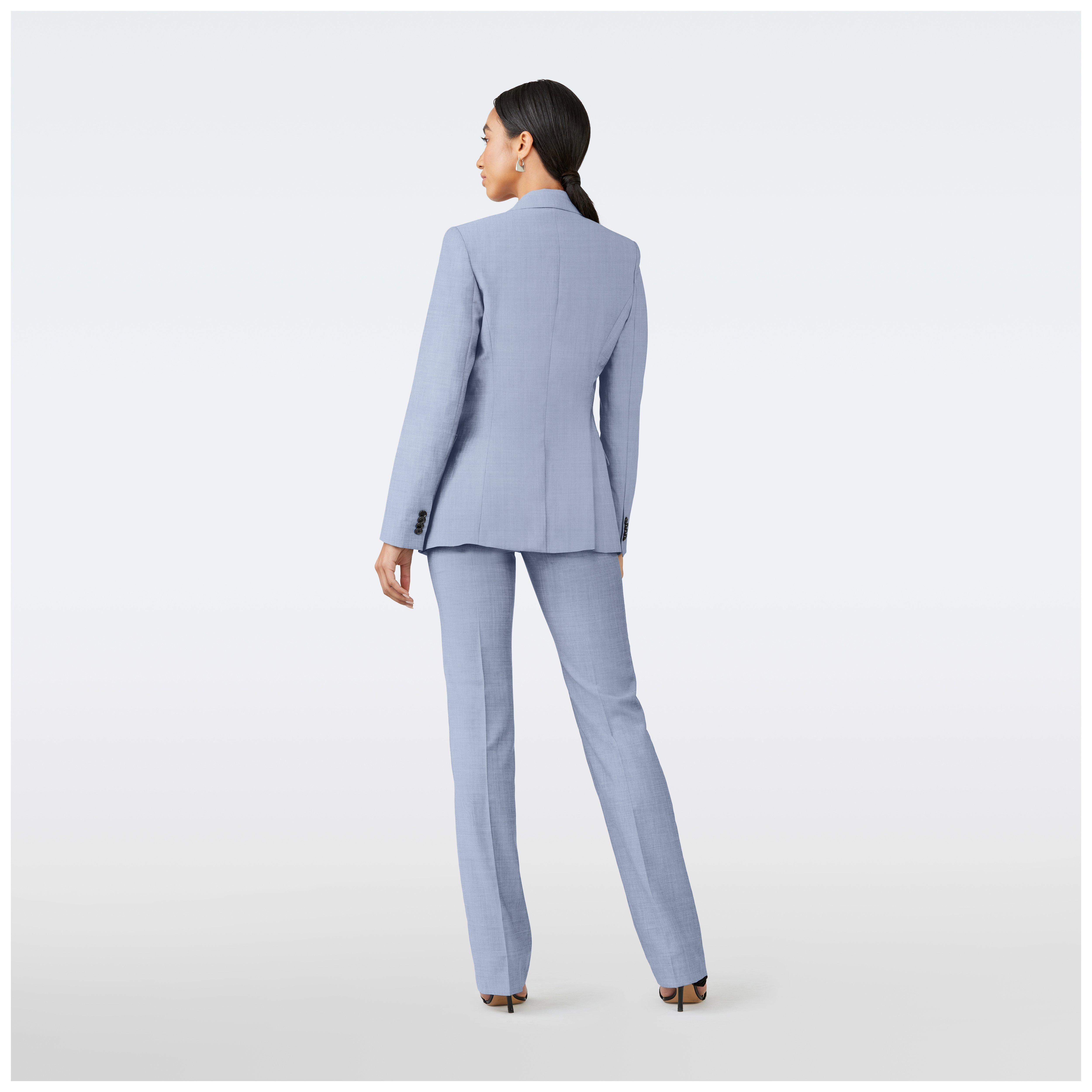 Custom Blazers Made For You - Howell Wool Stretch Soft Blue Blazer ...