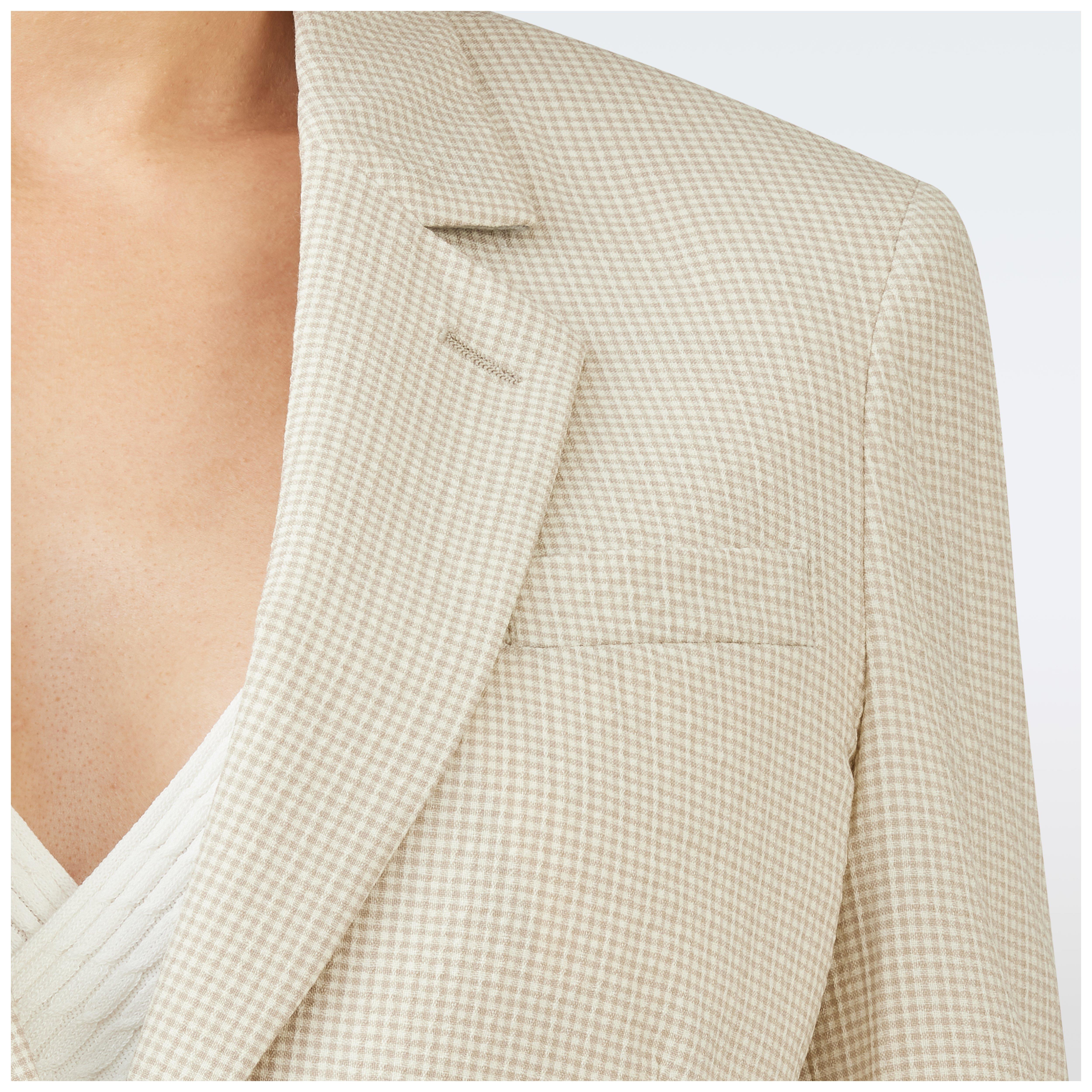 Loddon Waffle Check Cream Suit