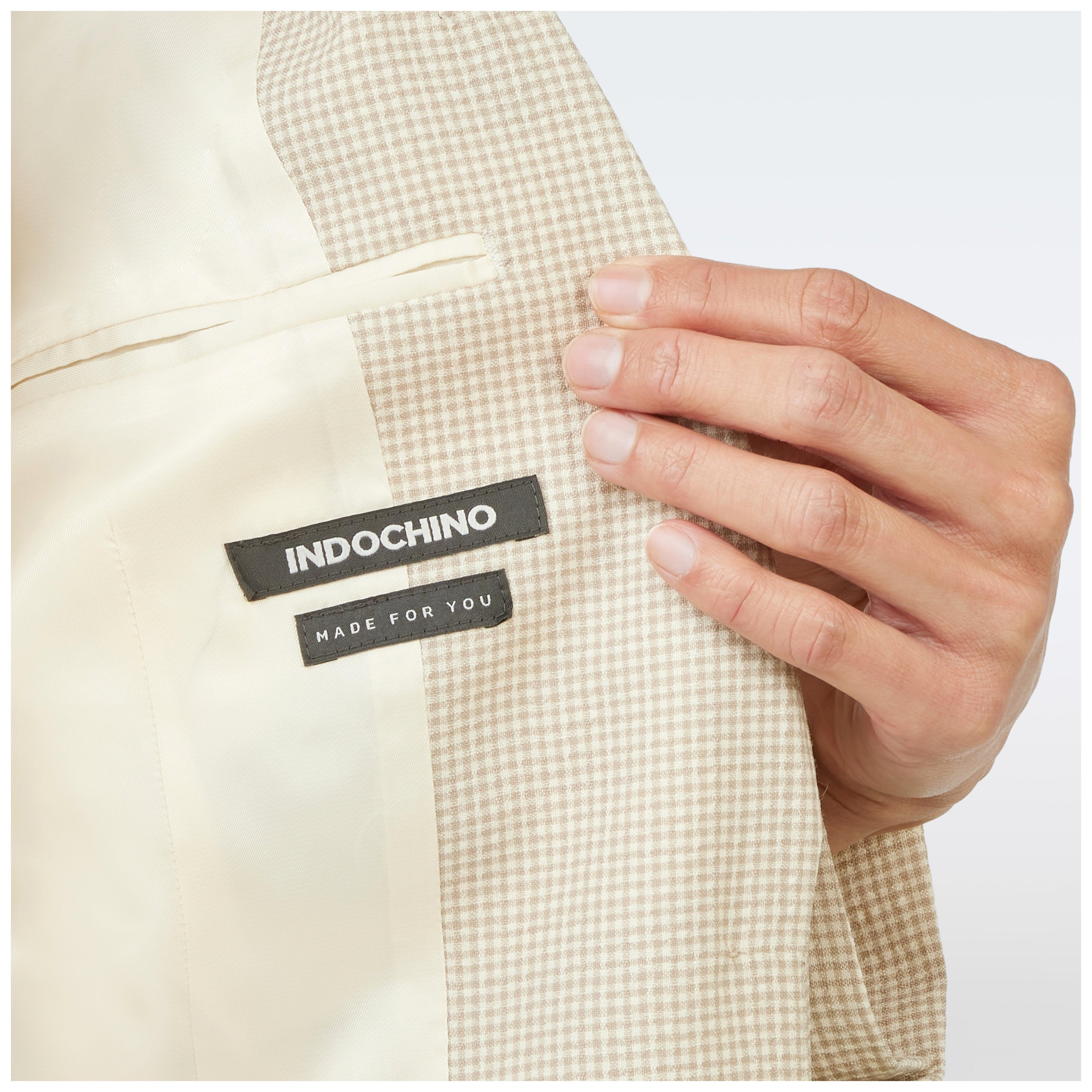 Loddon Waffle Check Cream Blazer