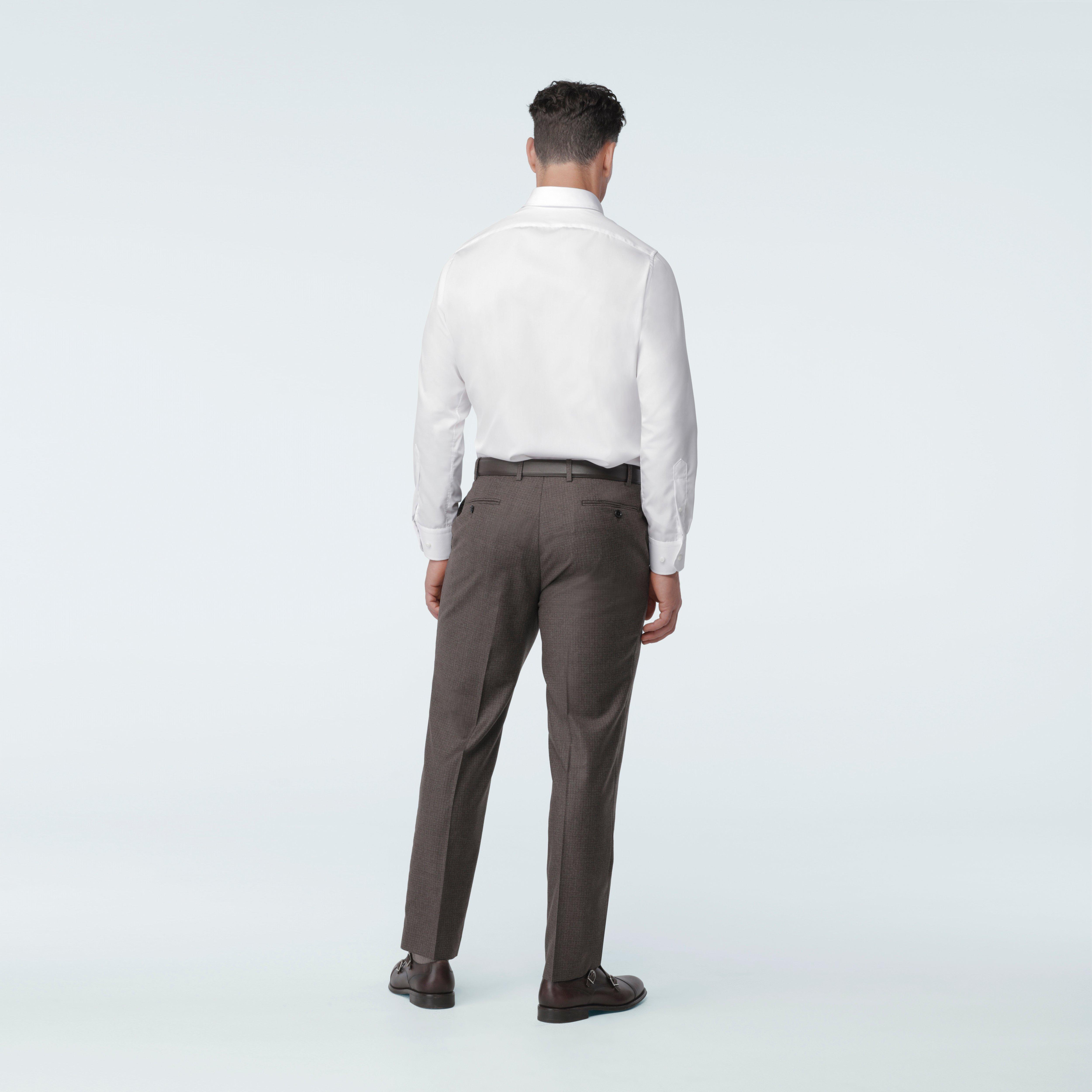 Custom Suits Made For You - Motta Basketweave Brown Suit | INDOCHINO