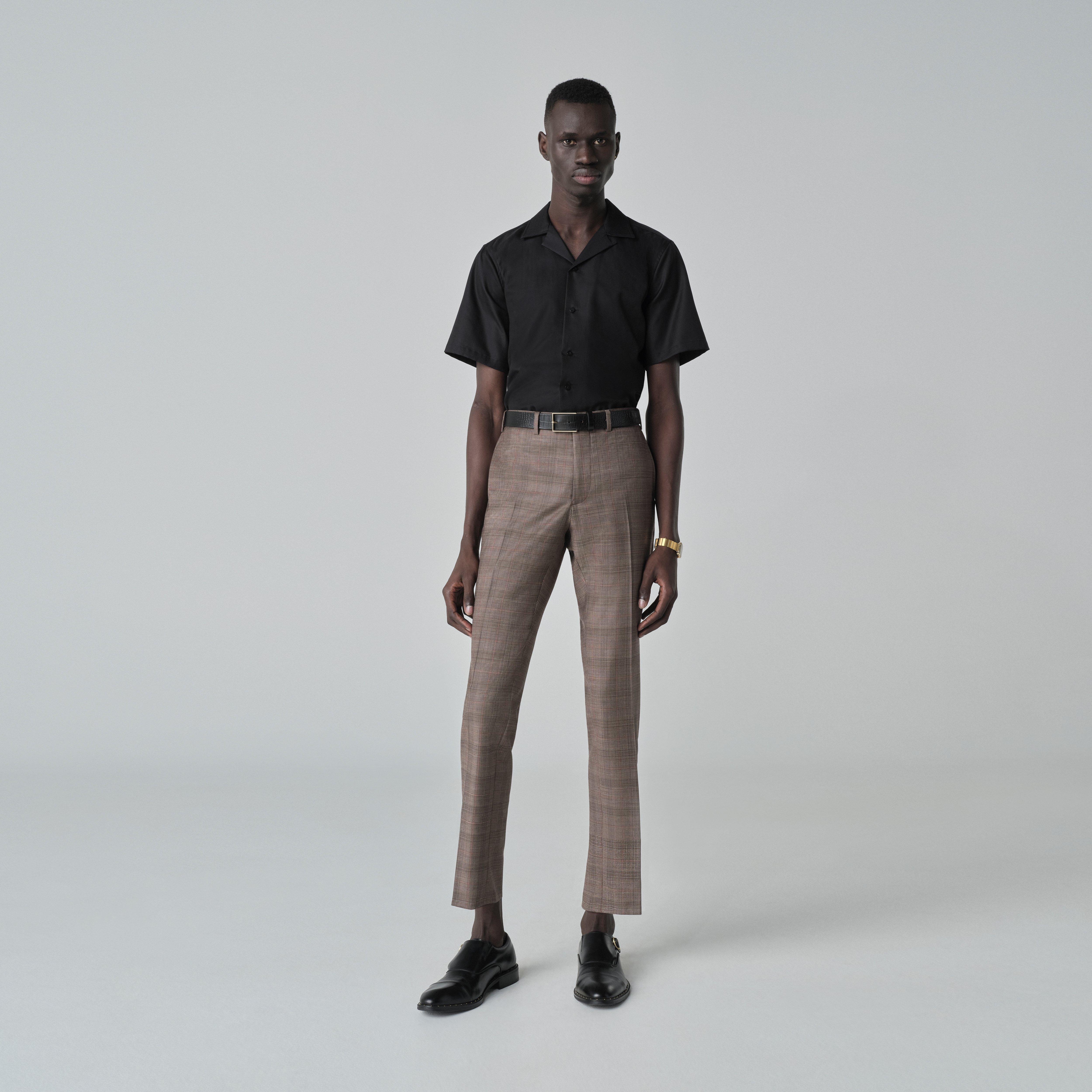 Custom Pants Made For You - Jordanhill Glen Check Brown Pants | INDOCHINO