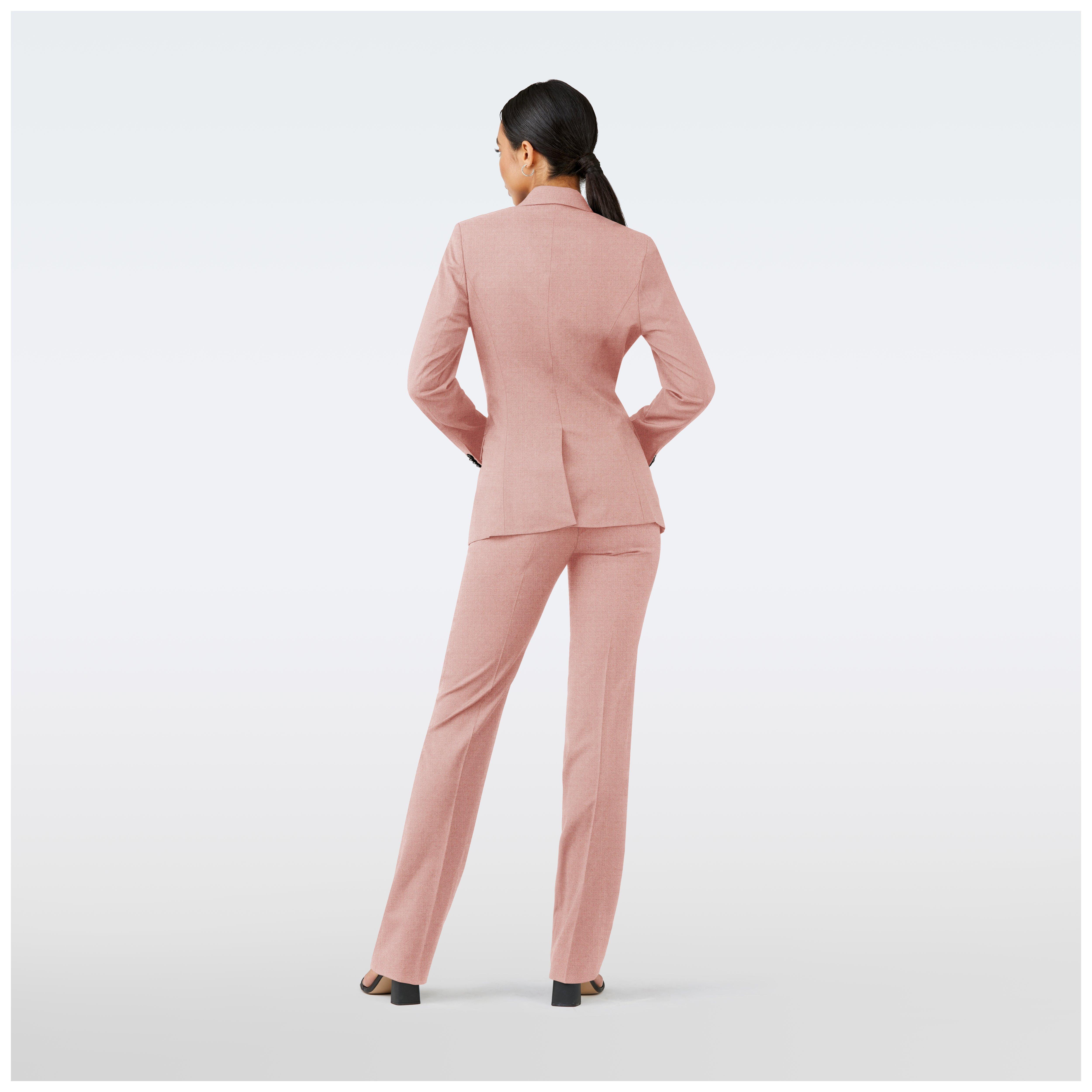 Custom Suits Made For You - Monza Flannel Rose Suit Women | INDOCHINO