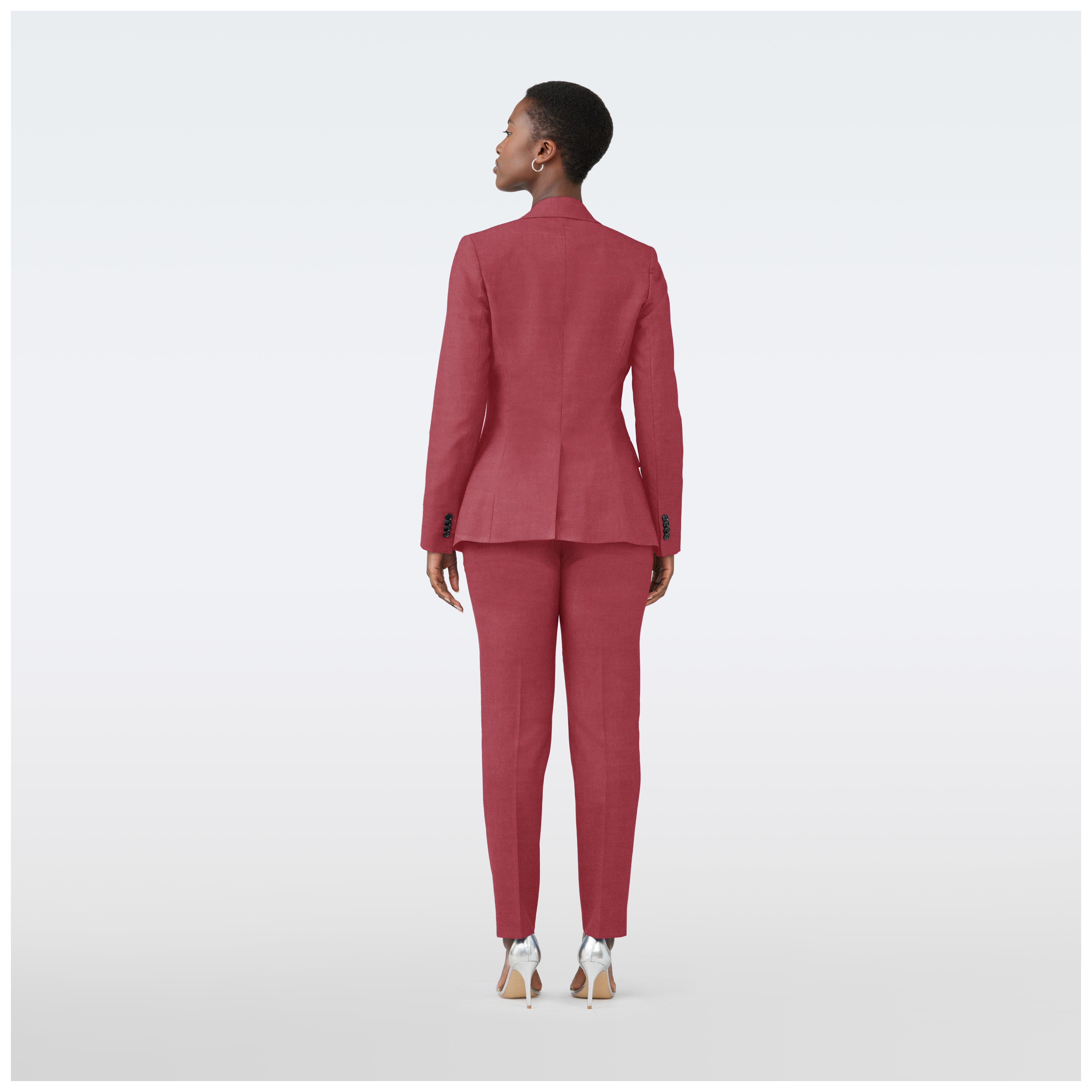Custom Blazers Made For You - Harford Velvet Dusty Rose Blazer Women ...