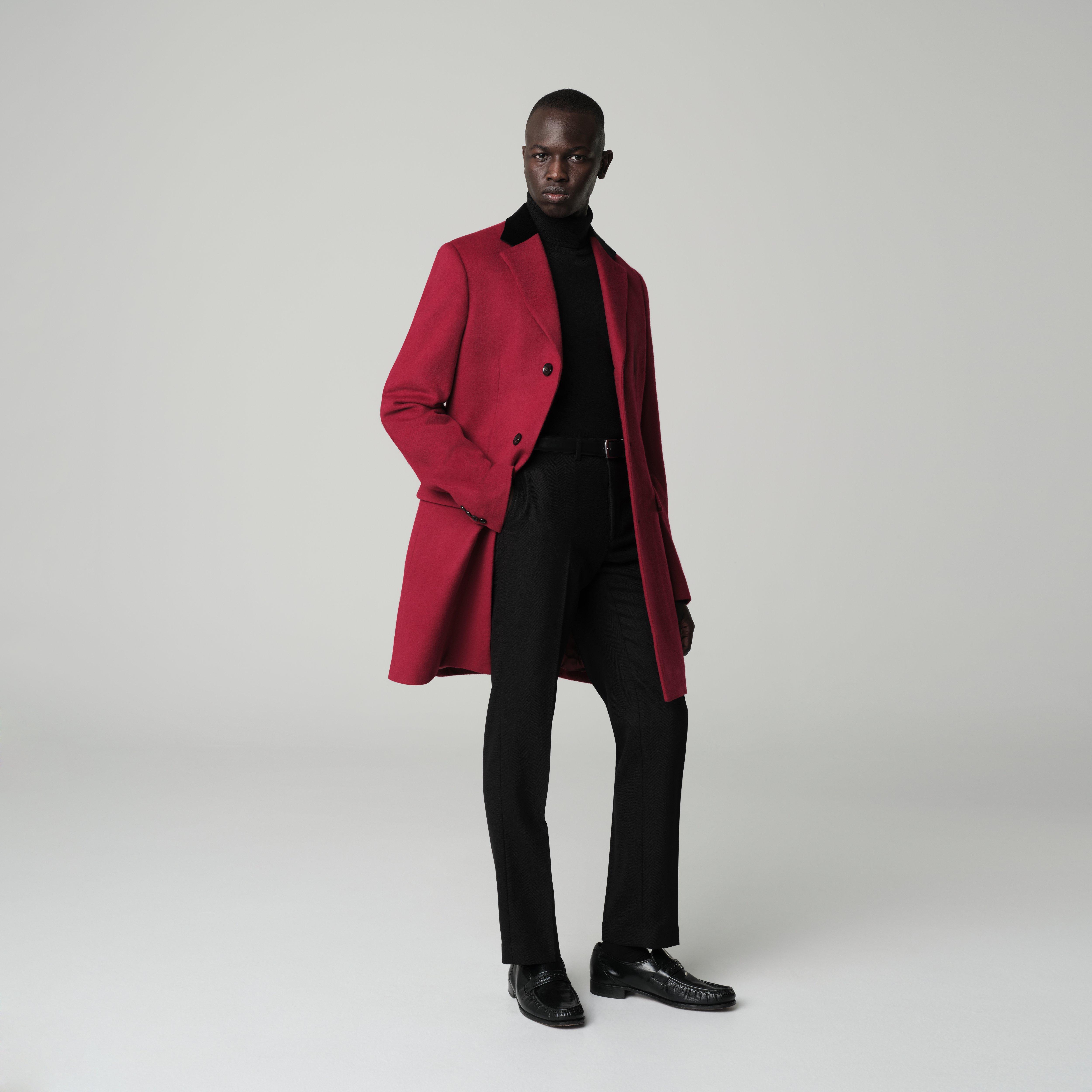 Men's Custom Chesterfield Overcoats - Heartford Red Chesterfield ...