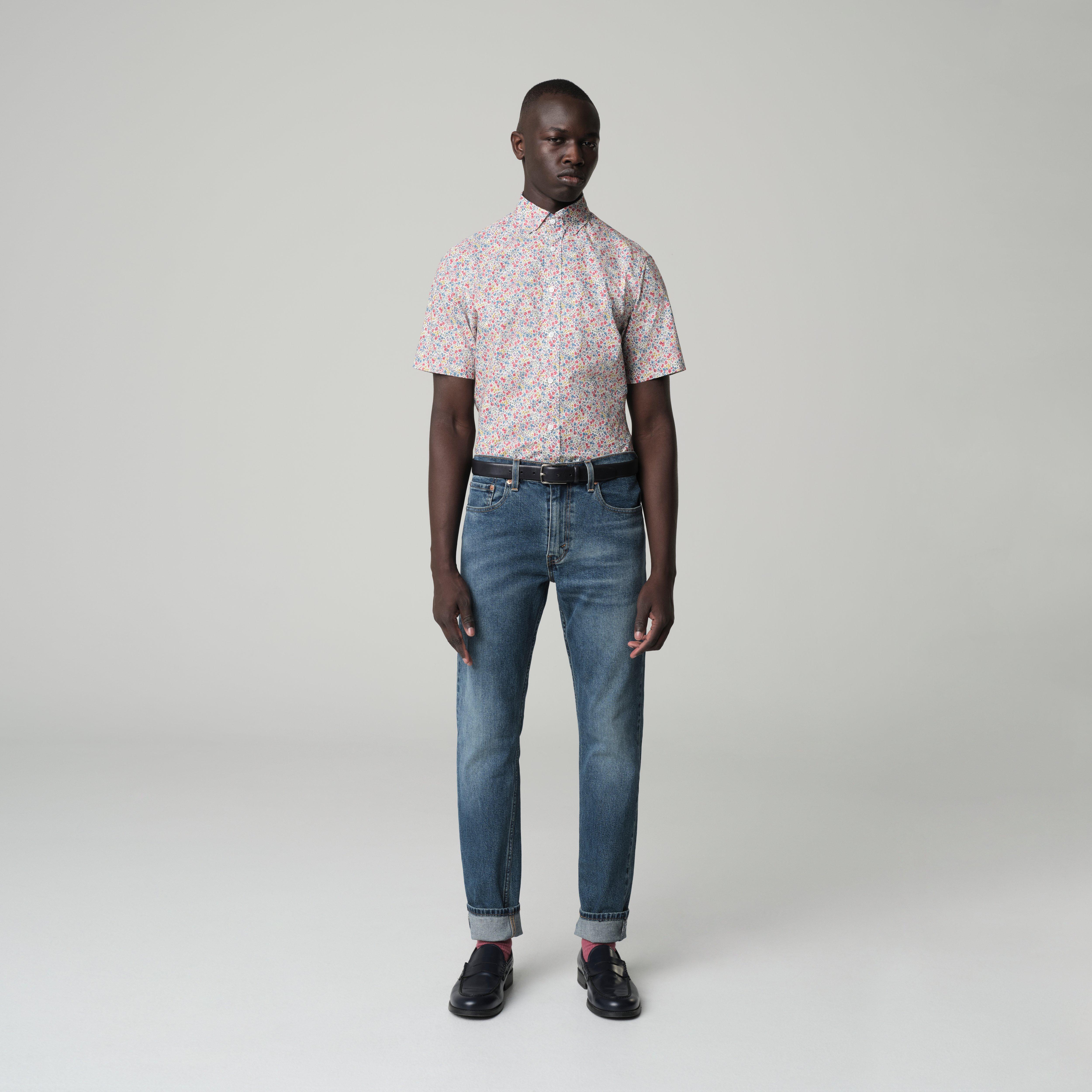 Men's Casual Shirts - London Floral Print Red Casual Shirt | INDOCHINO