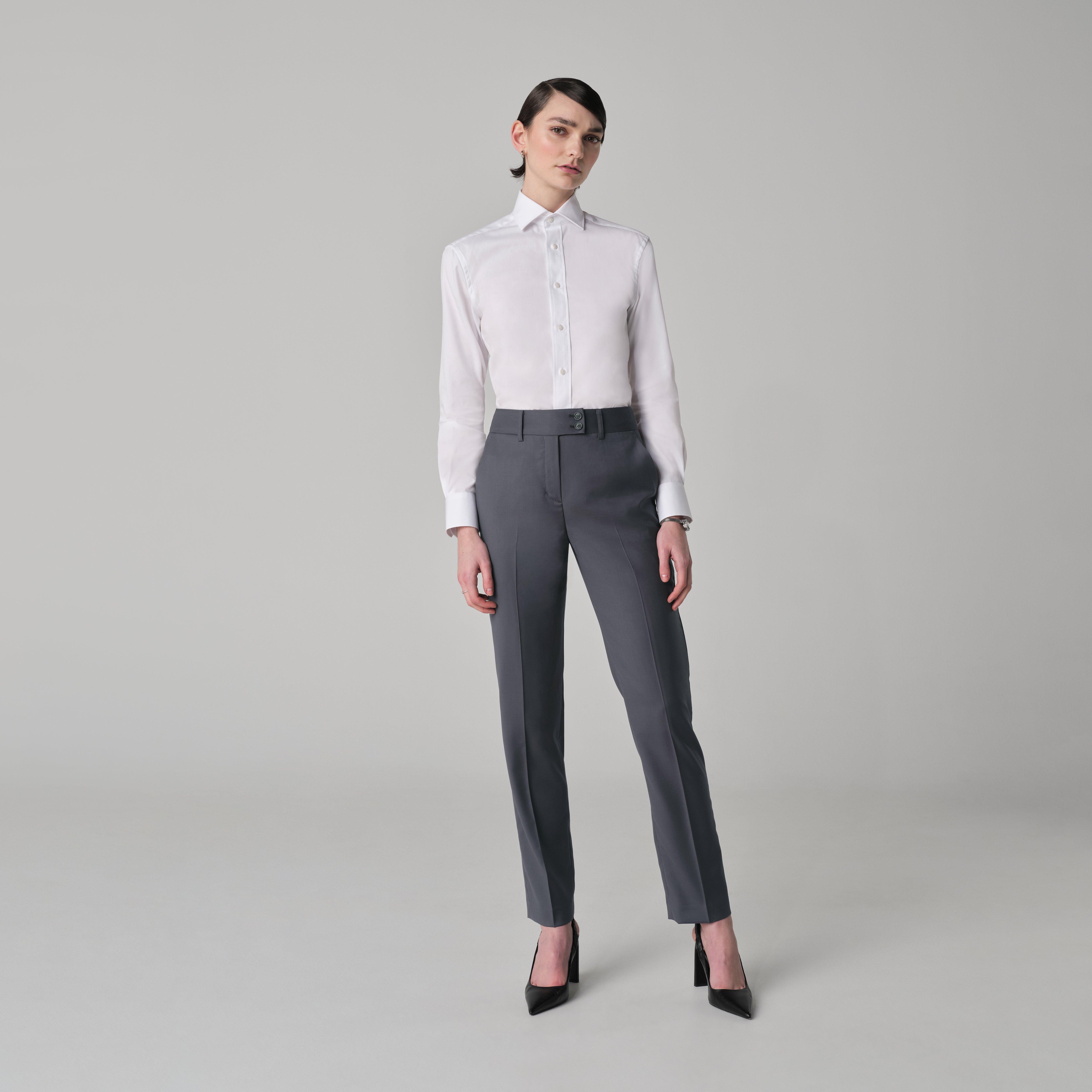 Women's Custom Pants - Highworth Gray Pants Women| INDOCHINO