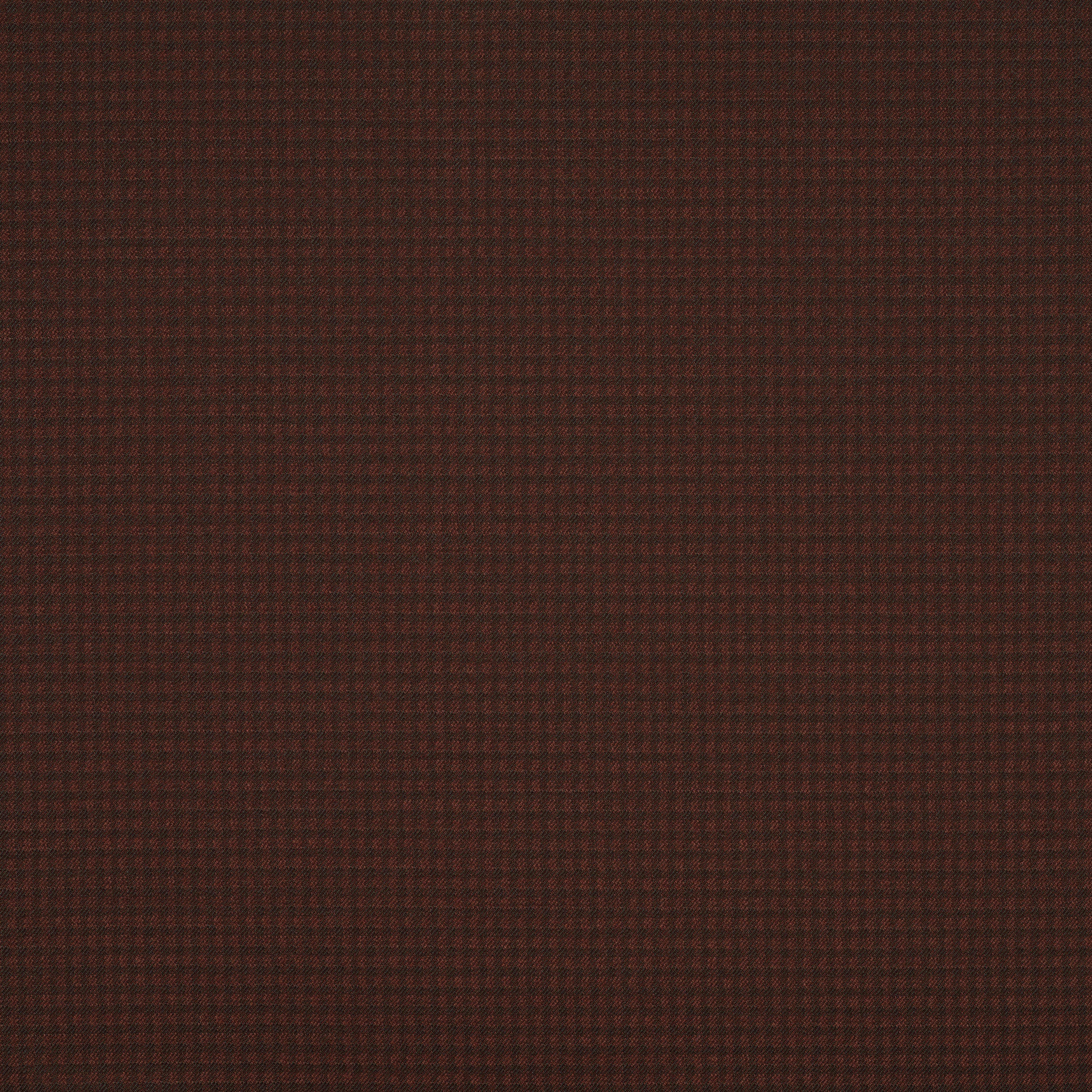 Women's Custom Pants - Rye Wool Stretch Check Rust Pants Women| INDOCHINO