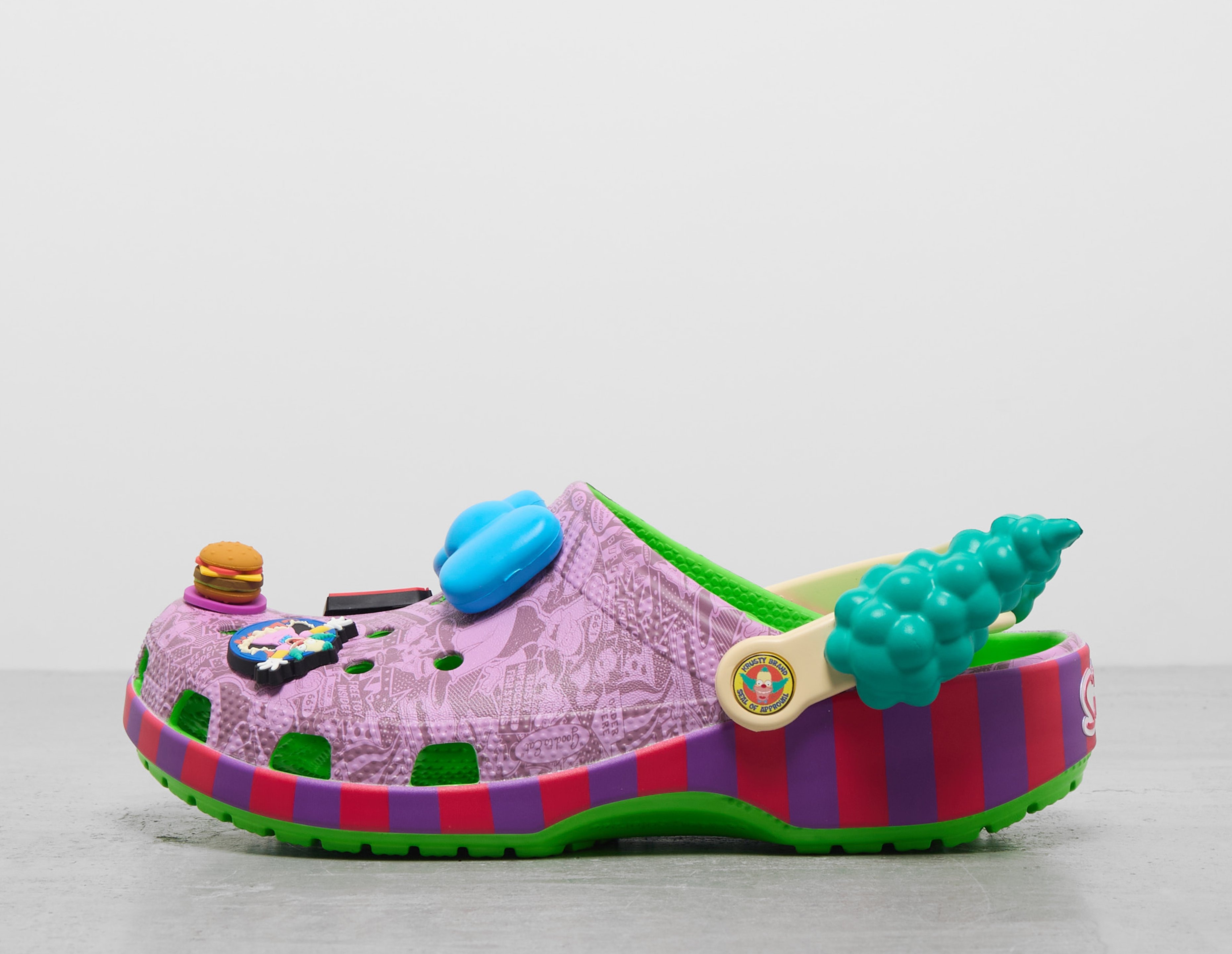 Purple Crocs x The Simpsons Krusty the Clown Classic Clog | Footpatrol