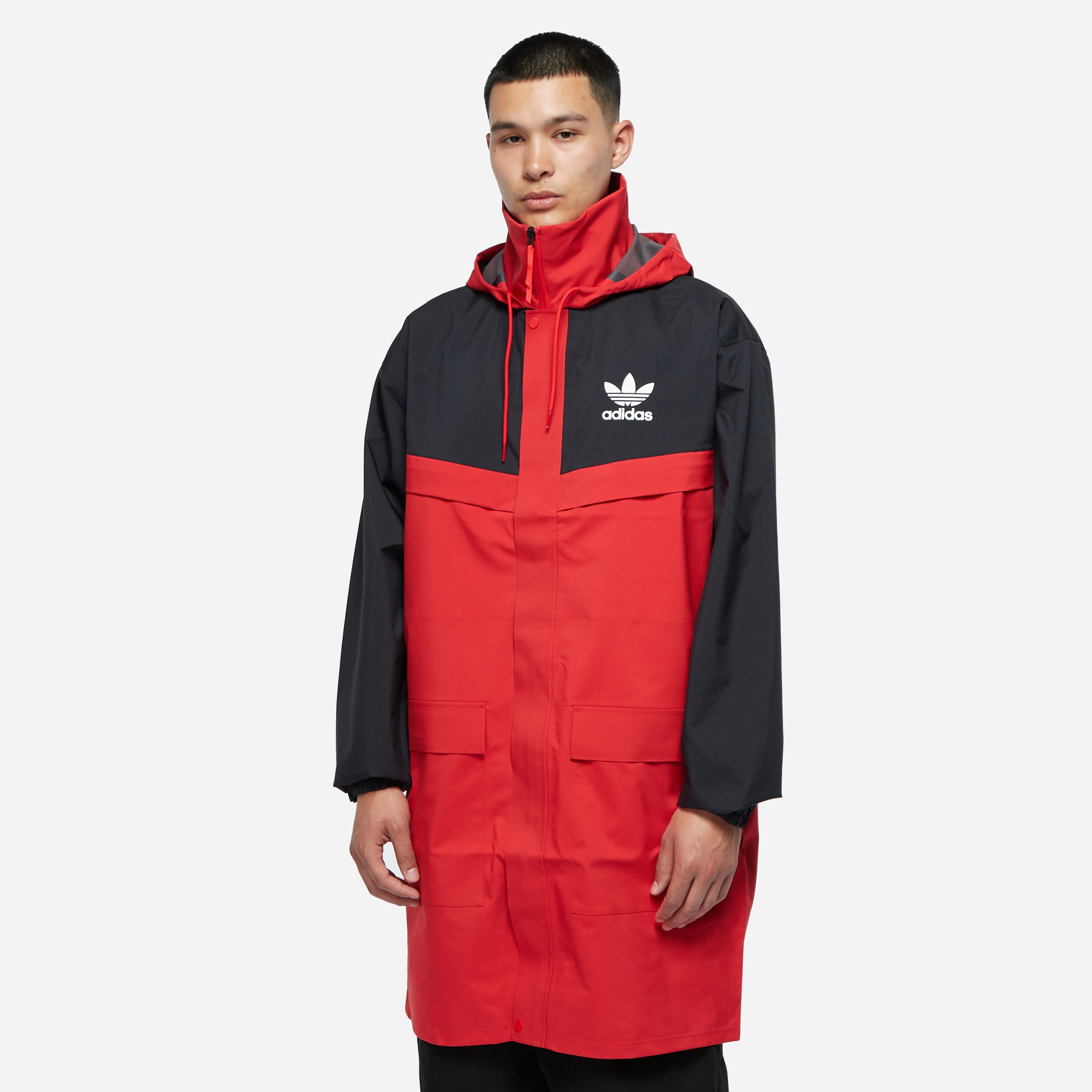 Red adidas Originals Manchester United OG Bench Jacket | HIP