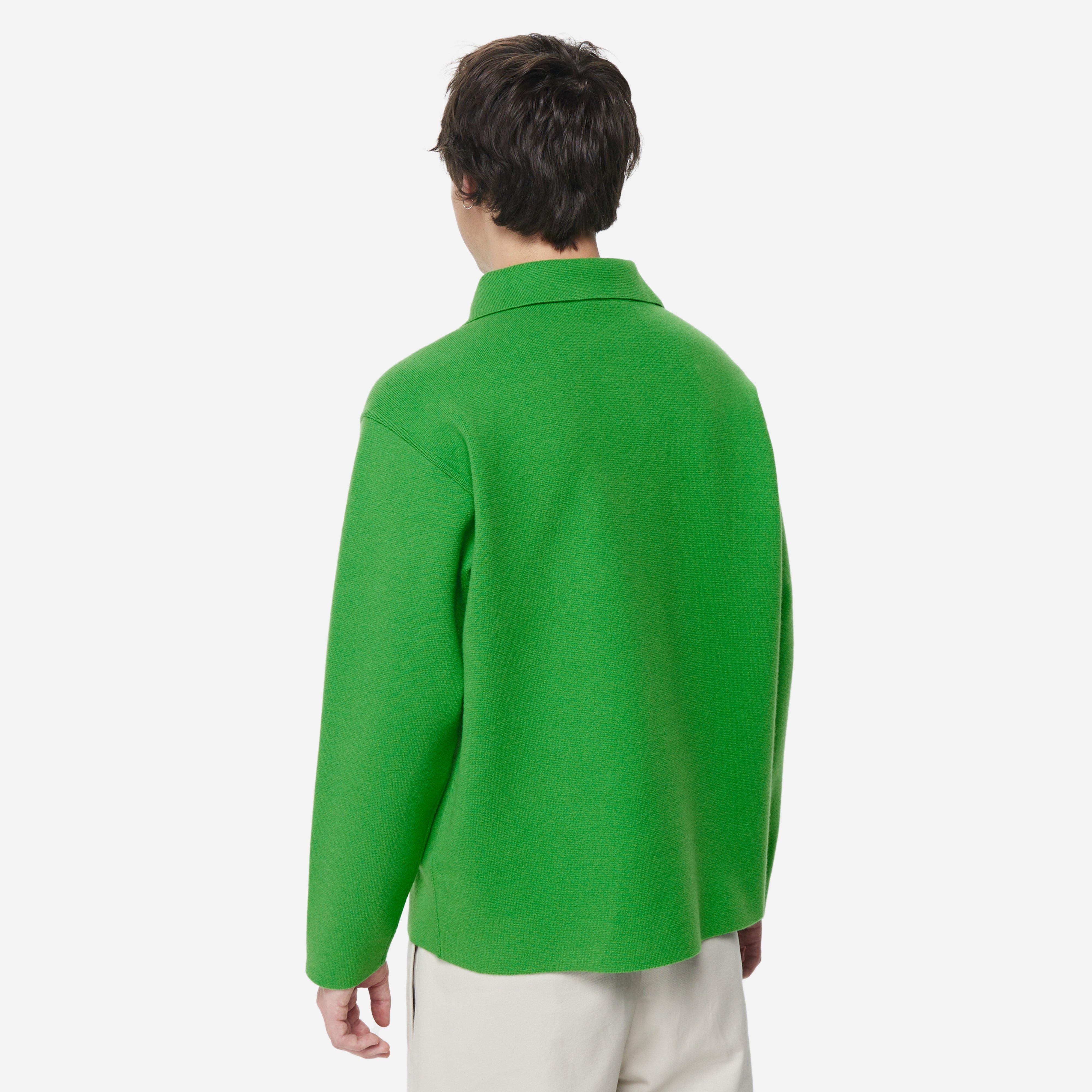 Green Auralee Heavy Milano Rib Knit Zip Turle | HIP Green Auralee Heavy Milano Rib Knit Zip Turle | HIP