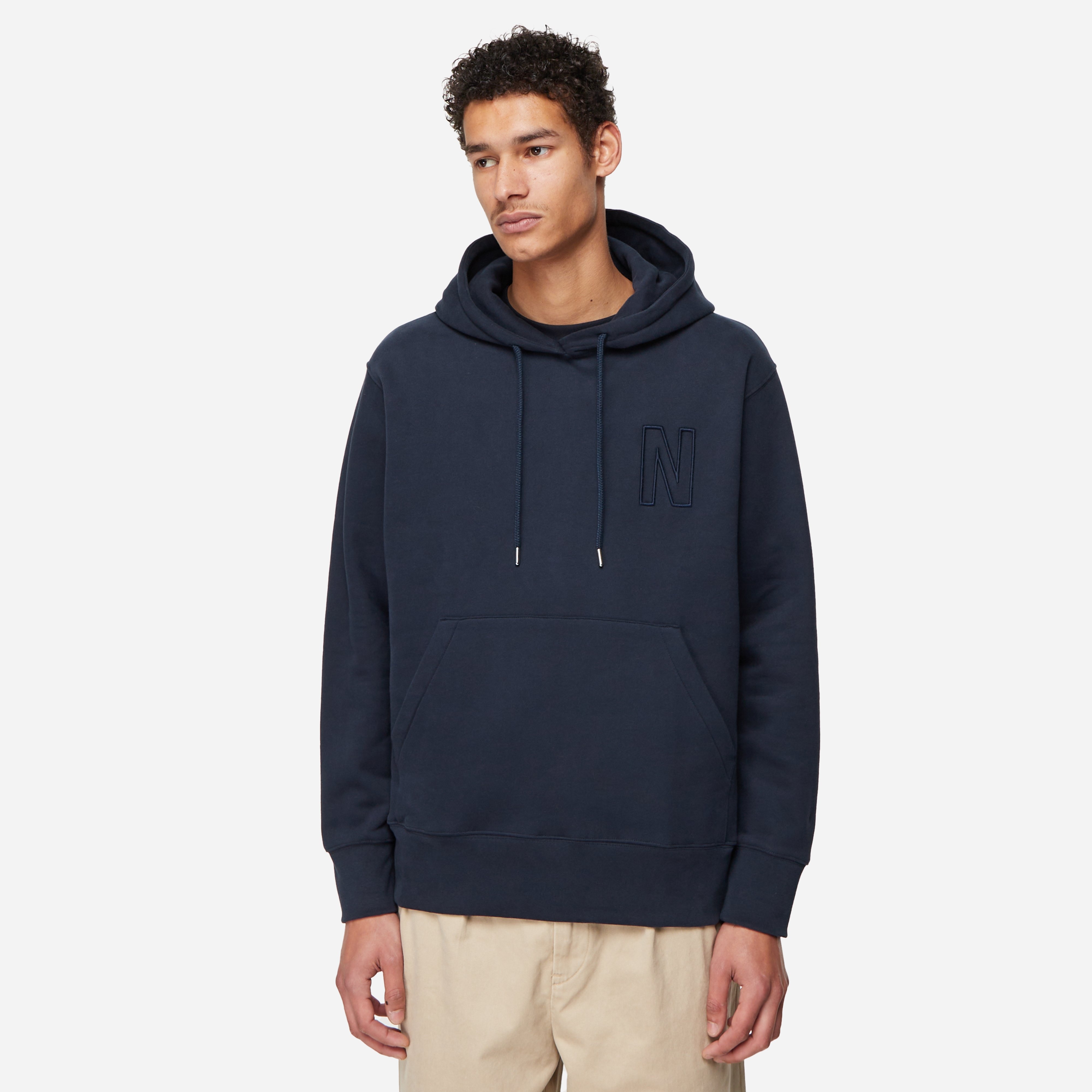 Navy Norse Projects Arne Logo Hoodie | HIP