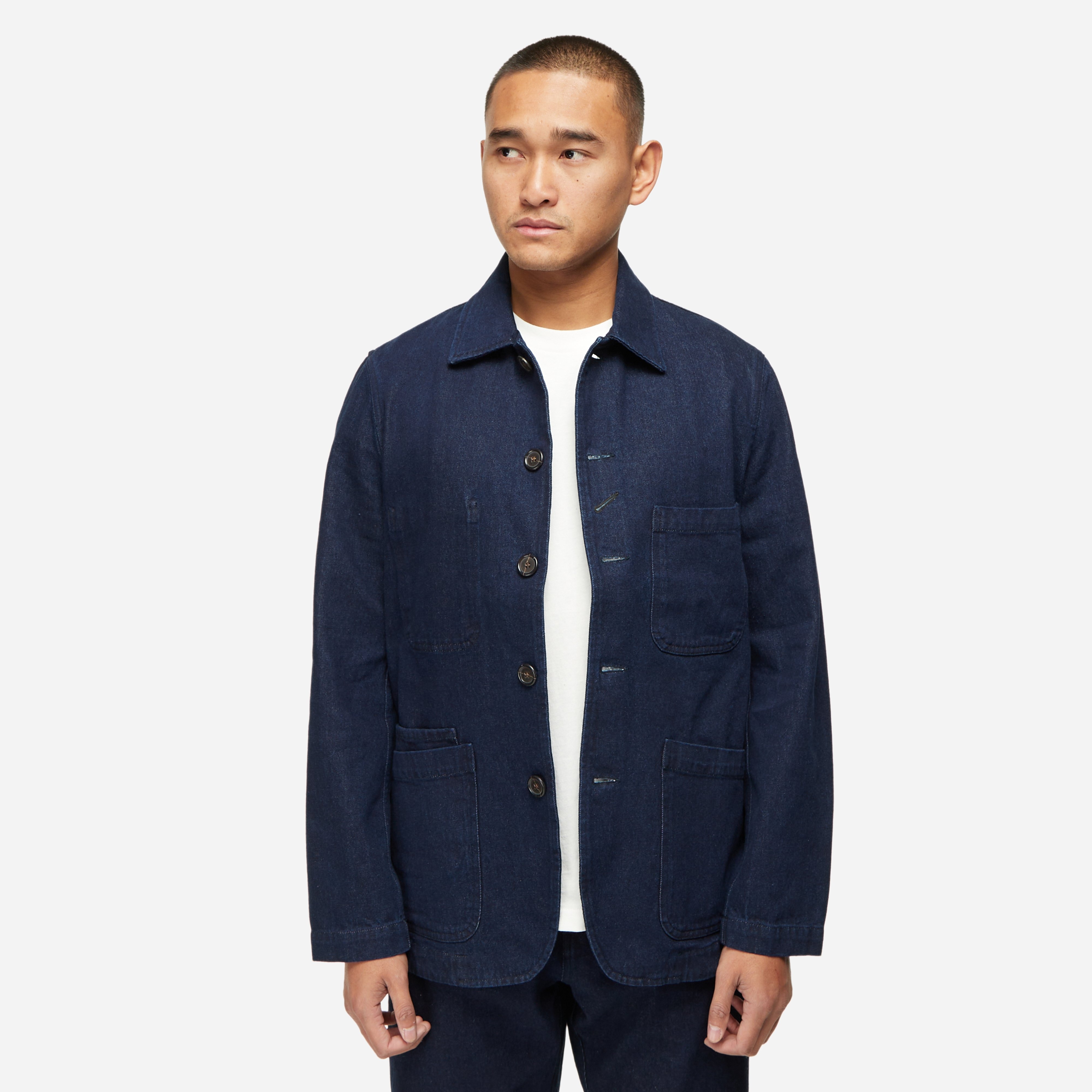Blue Universal Works Bakers Jacket Indigo Denim | HIP