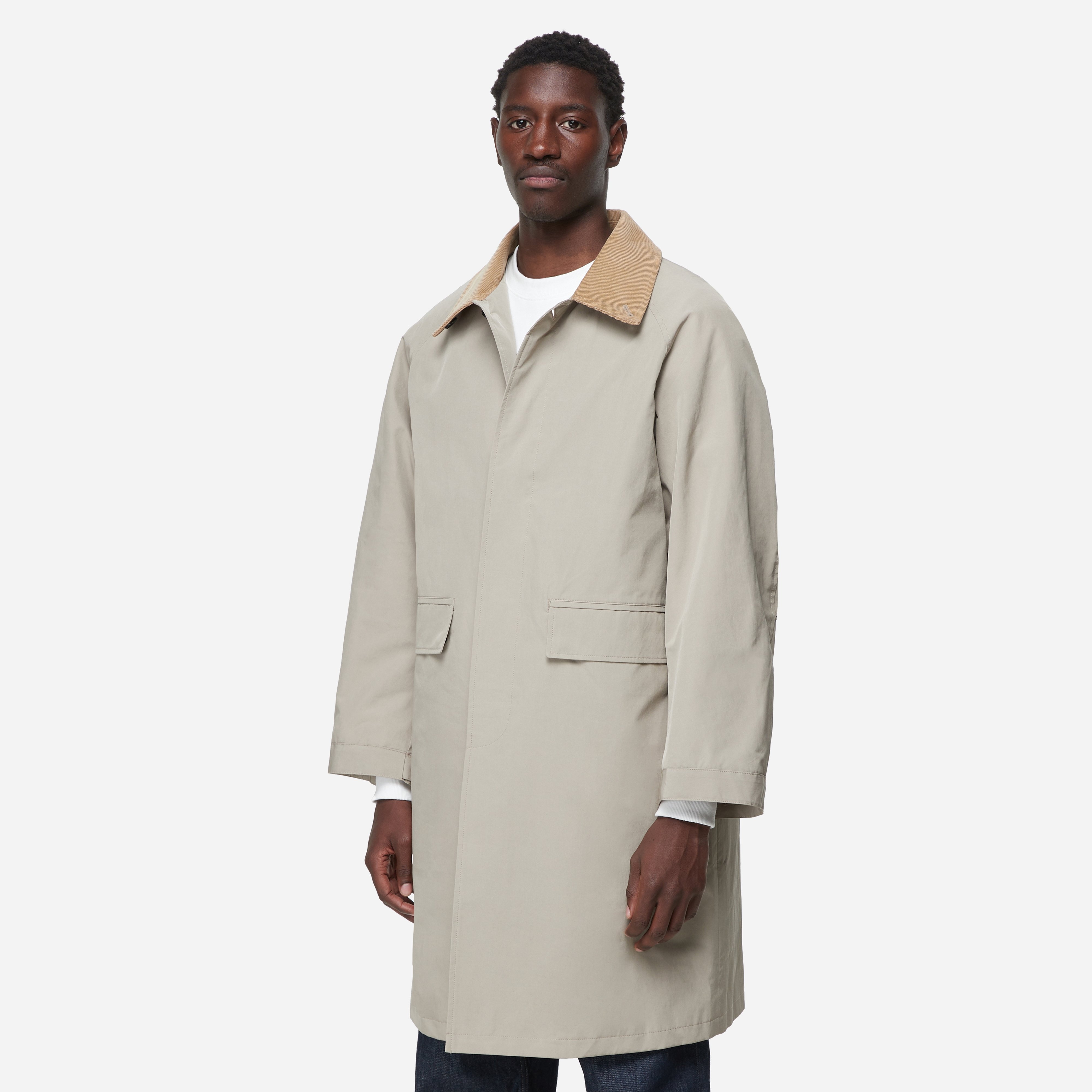 Beige Uniform Bridge Balmacaan Coat | HIP