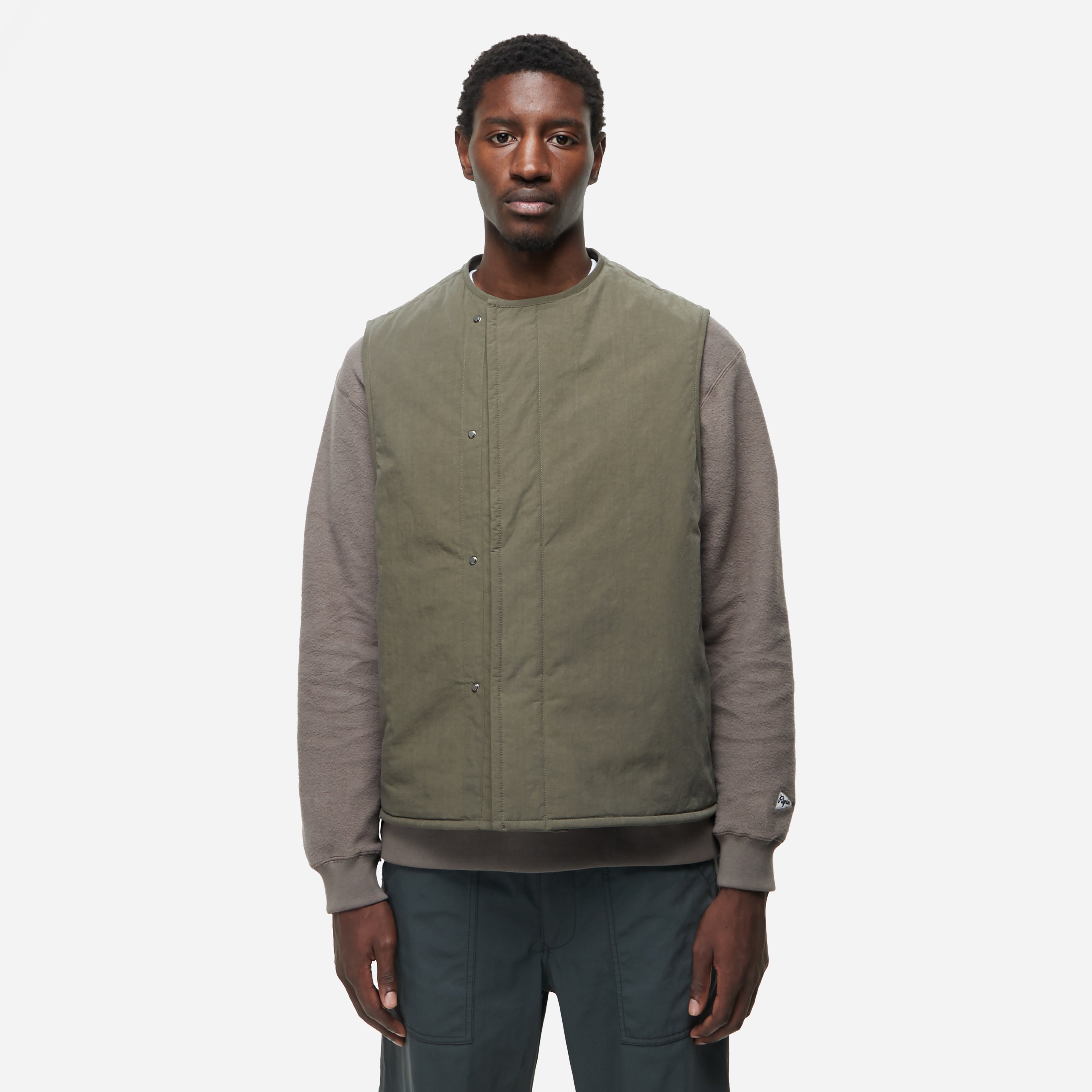 Olive Pilgrim Surf Supply Raff Insulated Vest | HIP