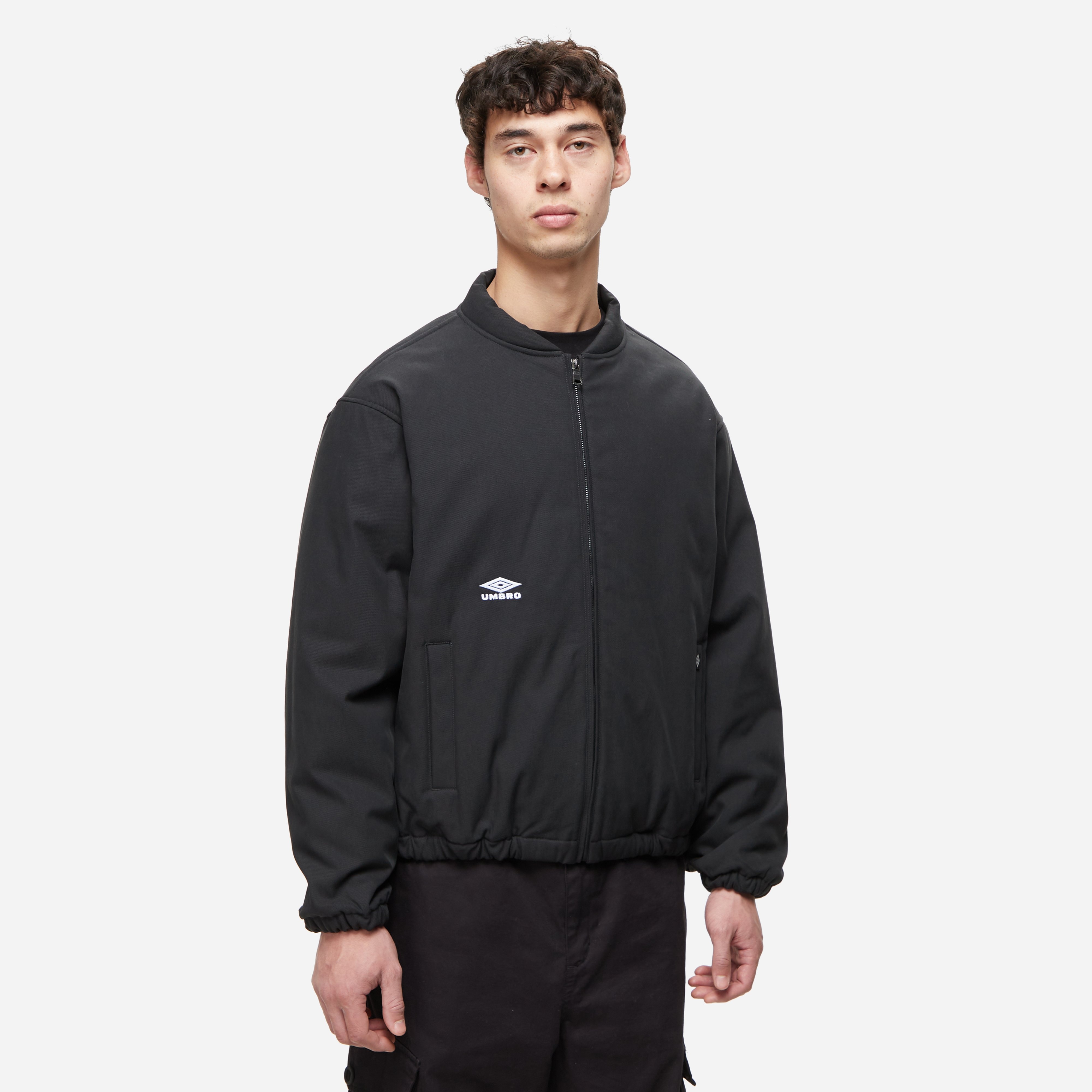 Black Umbro Padded Bomber Jacket | HIP