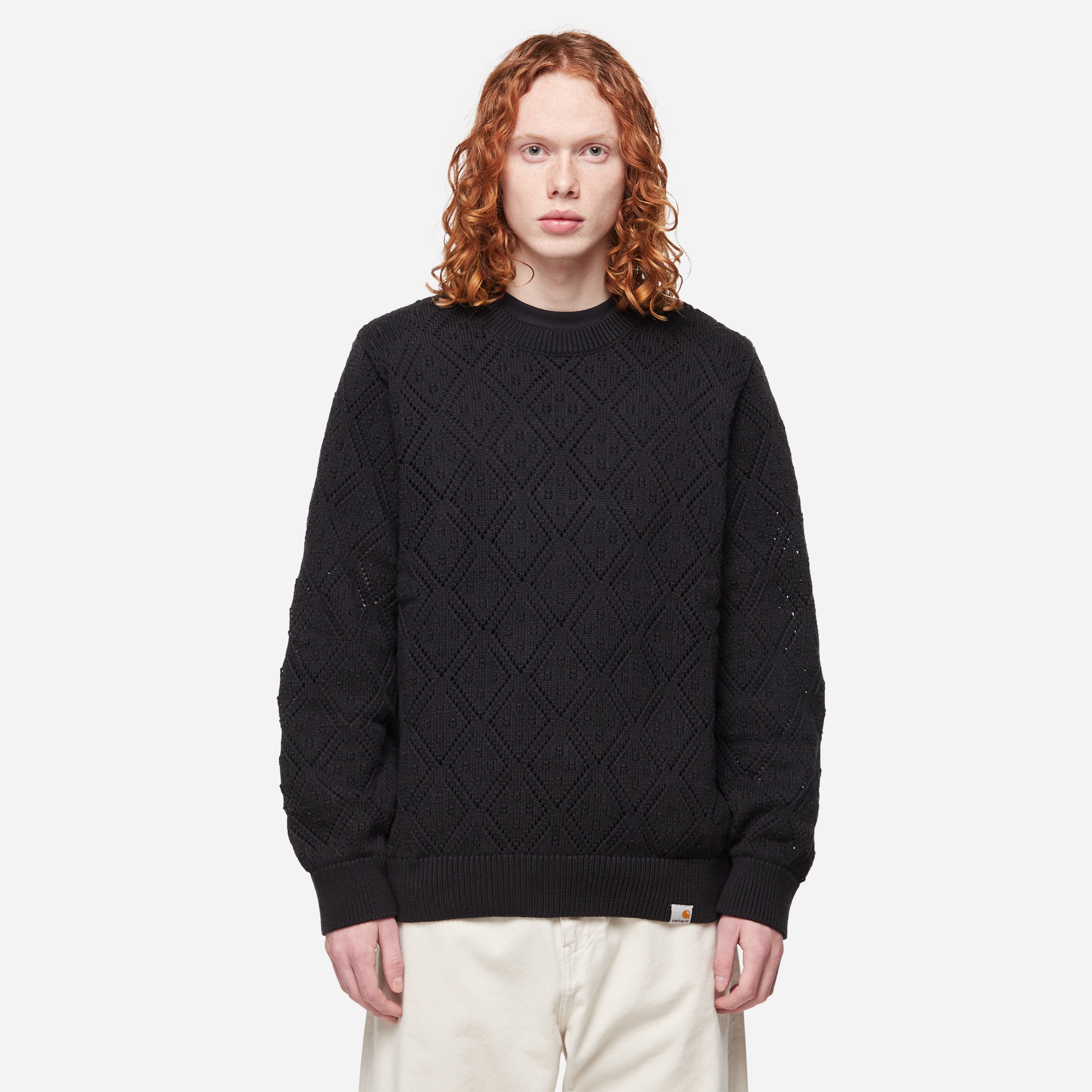 Black Carhartt WIP Kayley Knit Sweatshirt | HIP