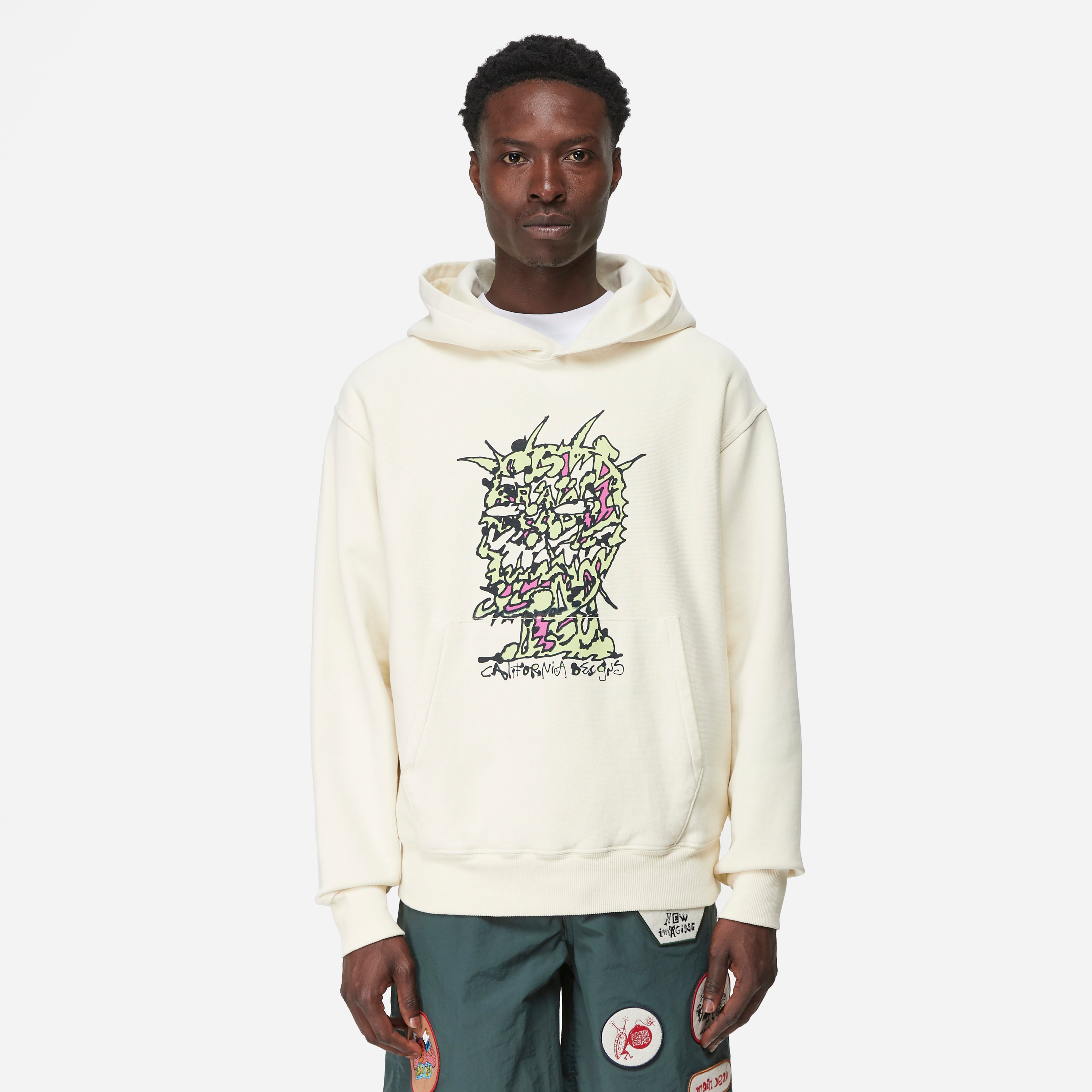 Ecru Tint Brain Dead Scrambled Head Hoodie | HIP