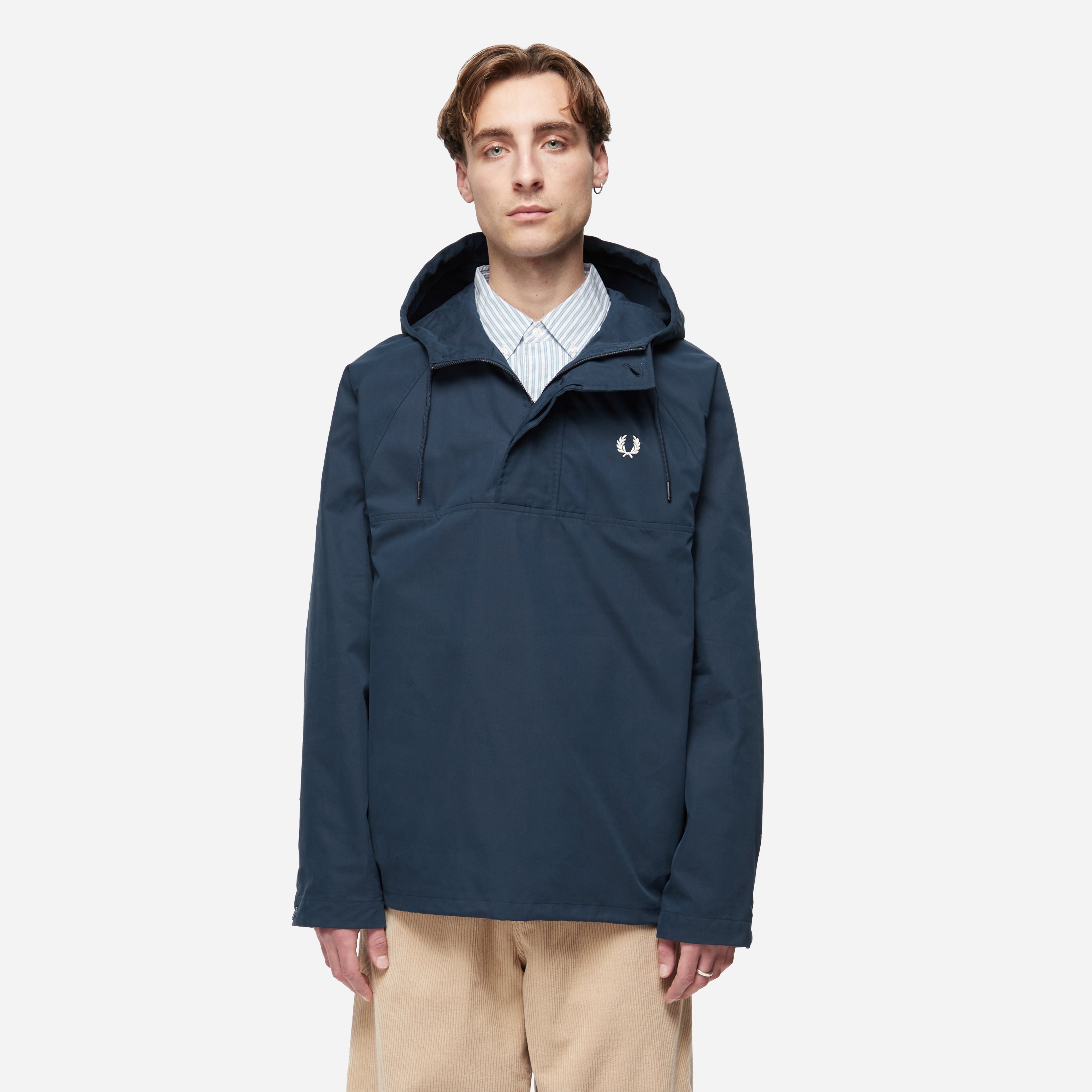 Navy Fred Perry Overhead Smock Jacket | HIP