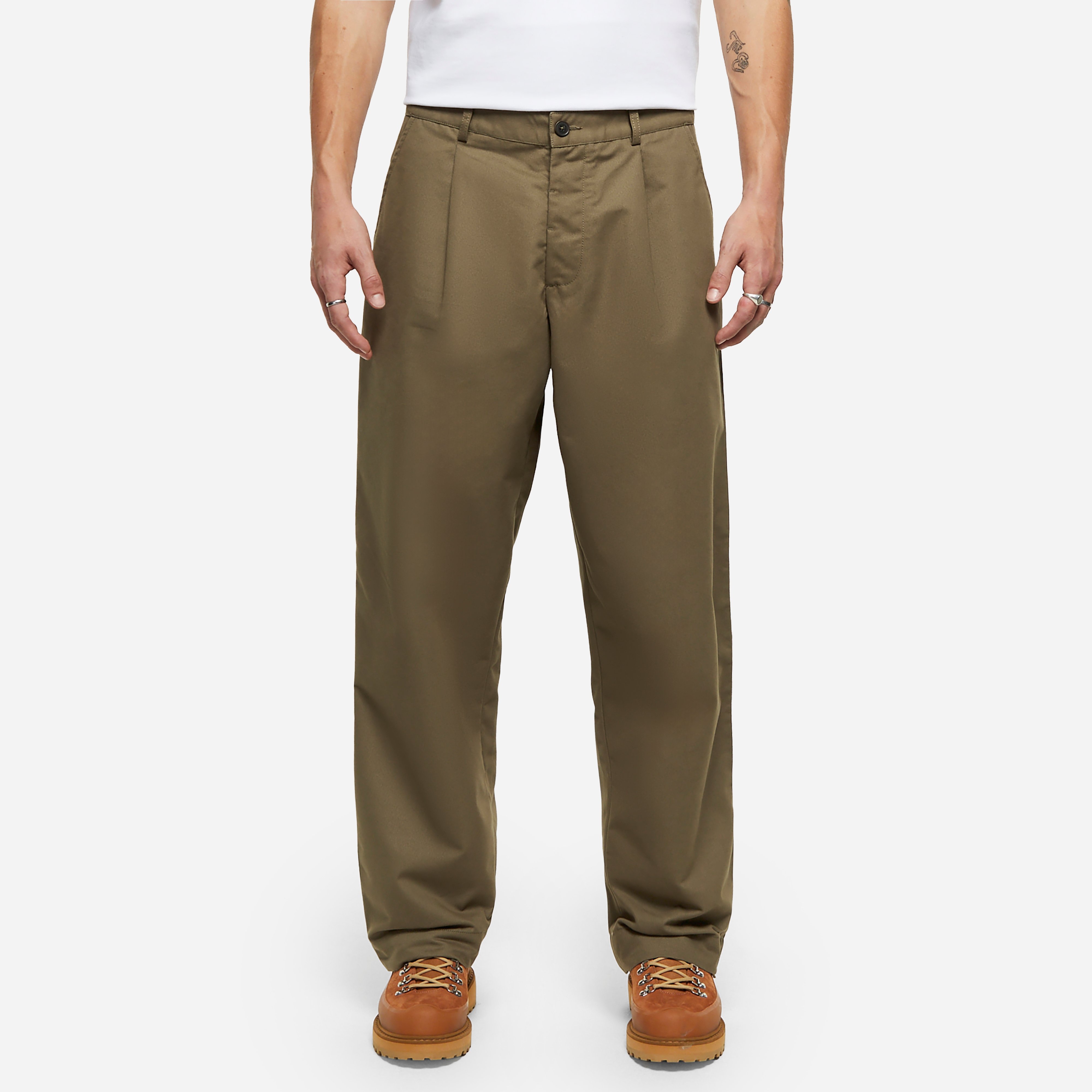 Brown Universal Works Brushed Polytech Duke Pant | HIP