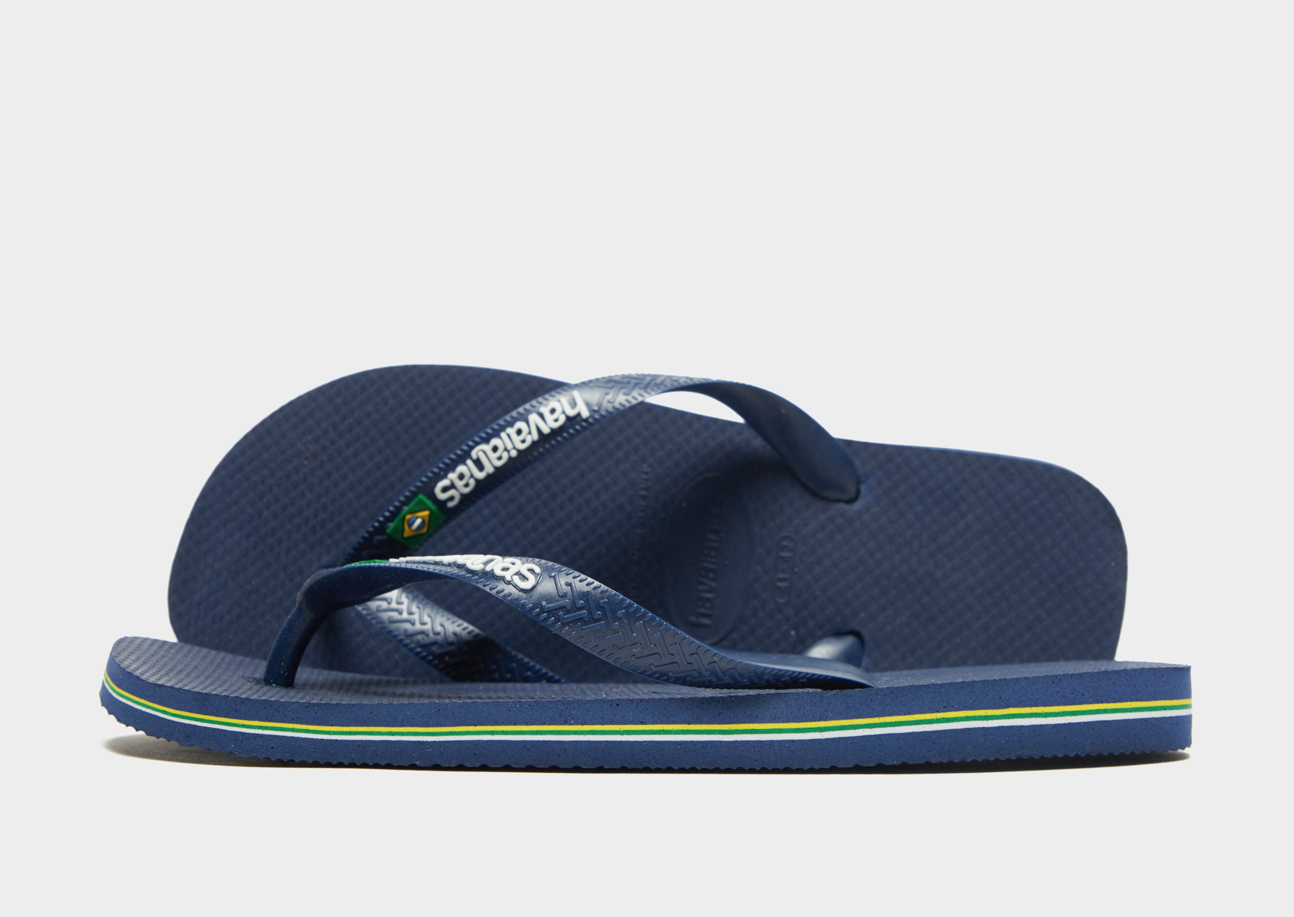 Blue Havaianas Brazil Logo Flip Flops - JD Sports Global
