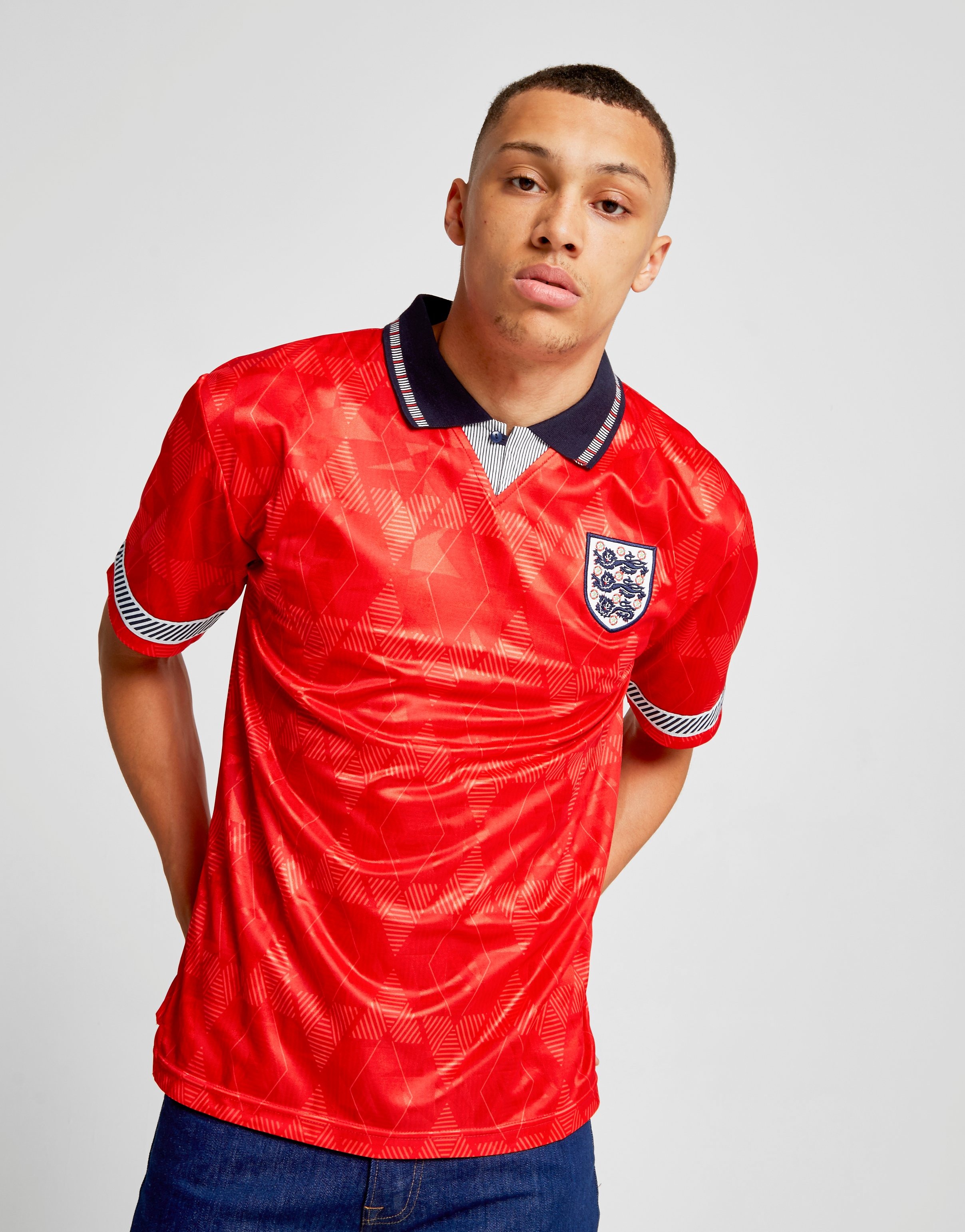 Red Score Draw England '90 World Cup Away Retro Shirt - JD Sports Ireland