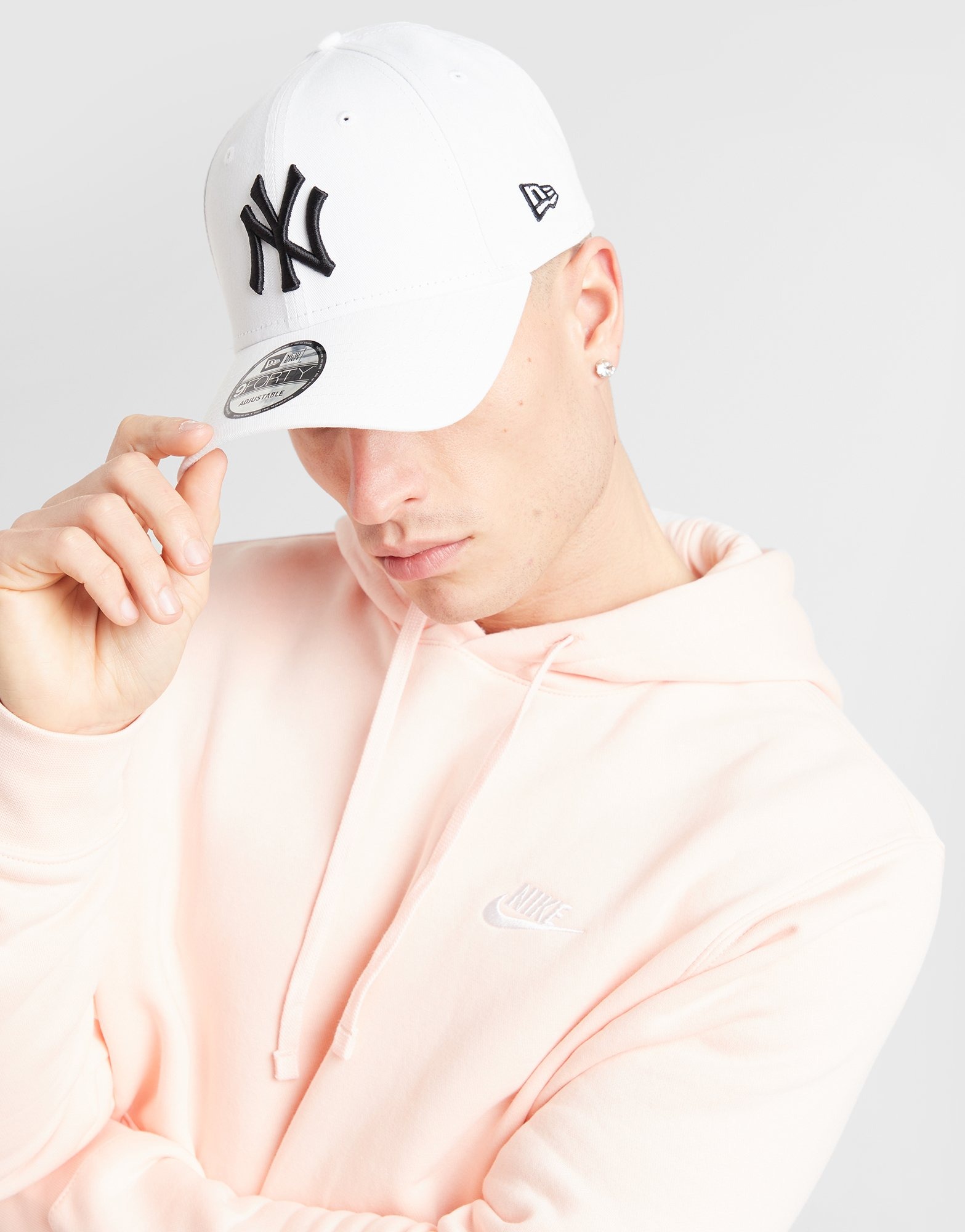 White New Era Mlb New York Yankees 9forty Cap Jd Sports Uk