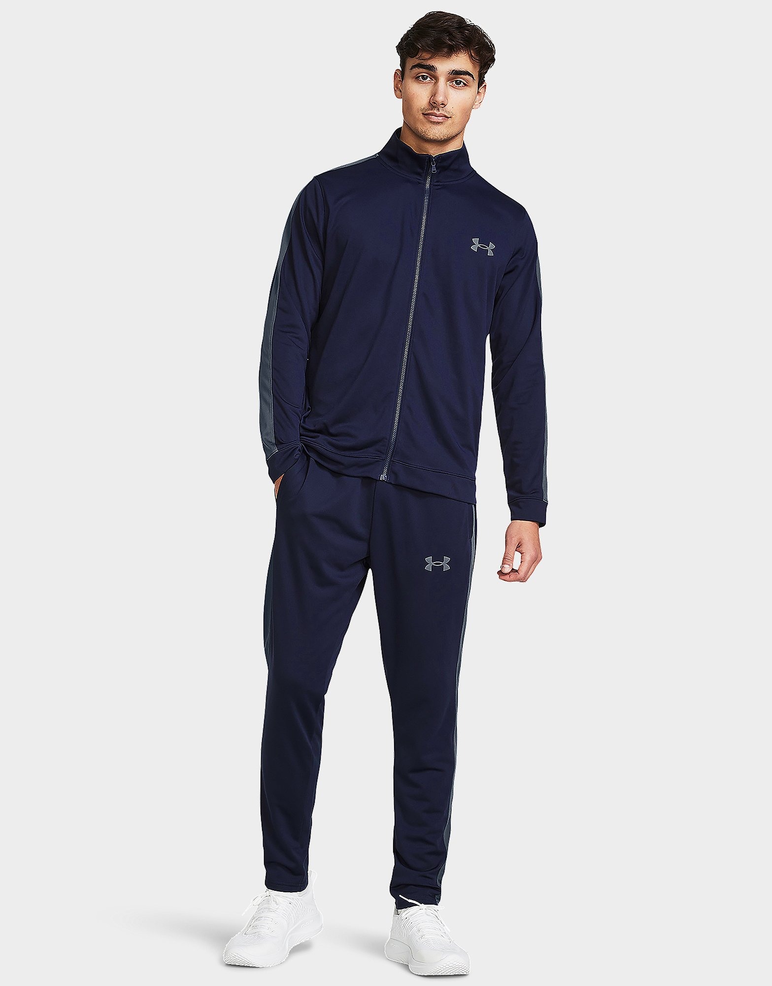 Blue Under Armour Poly Tracksuit | JD Sports UK