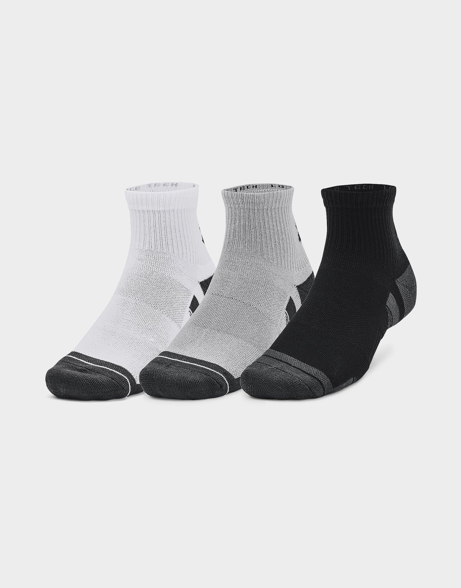 Under Armour Performance Tech Unisex 3-Pack Quarter Socks | JD Sports UK