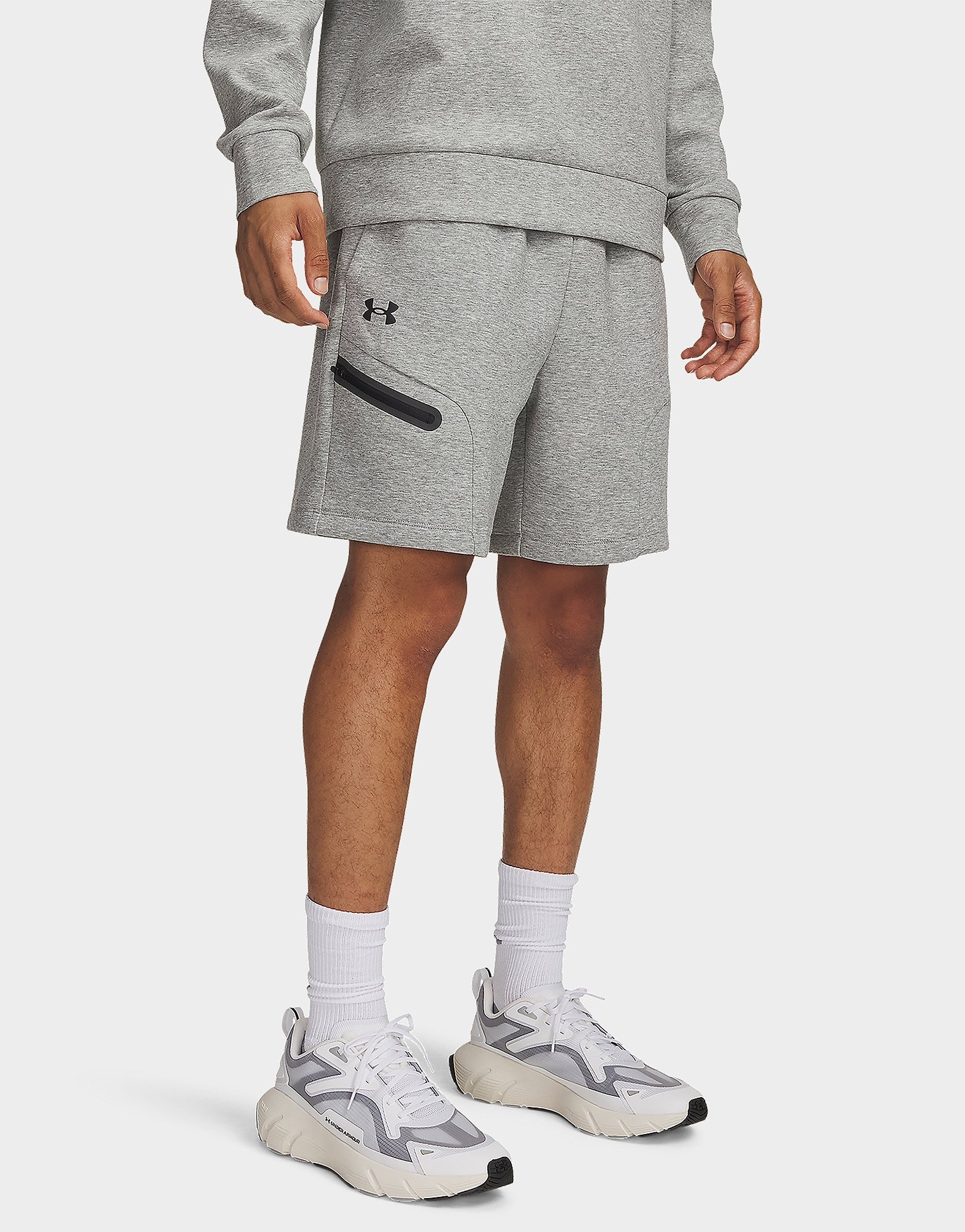 Under Armour Unstoppable Fleece Shorts , 17,78 cm Grau - JD Sports ...