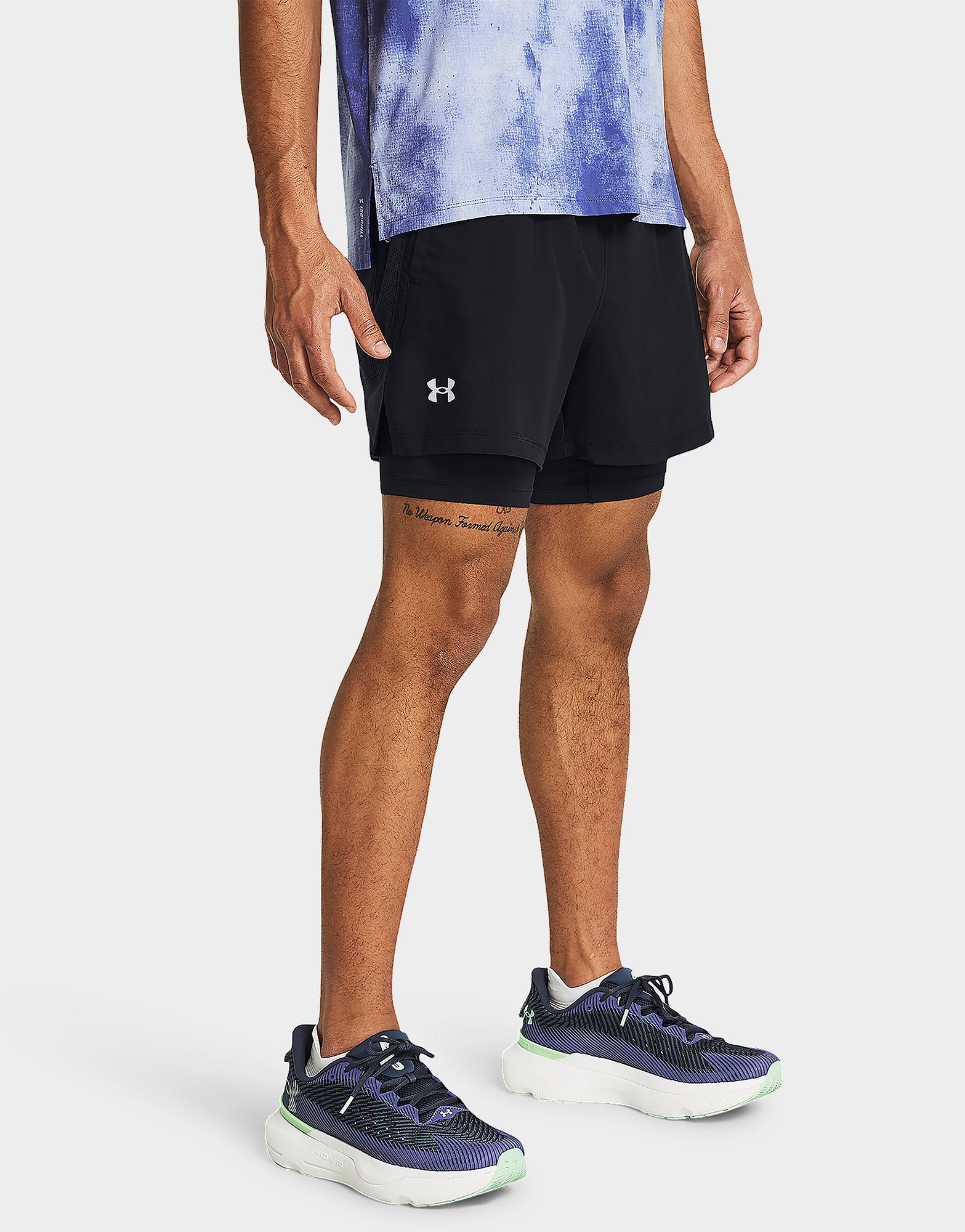 Black Under Armour Shorts UA LAUNCH 5'' 2-IN-1 SHORTS | JD Sports UK