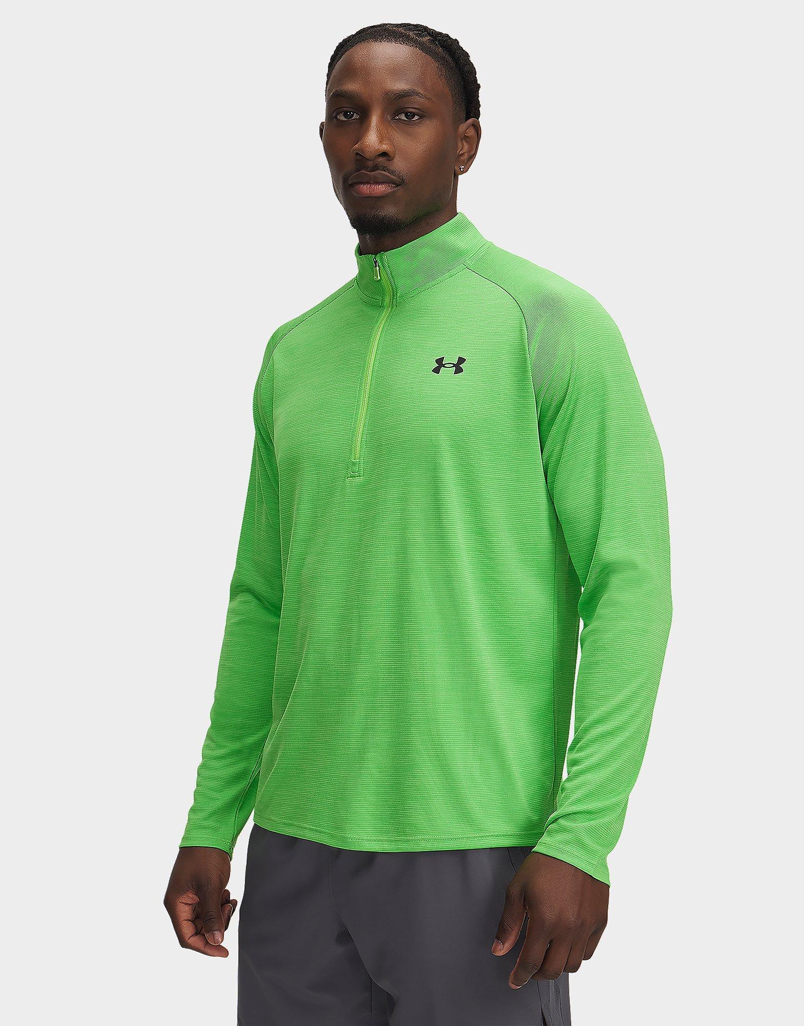 Under Armour Half Zip Tech Textured Grün - JD Sports Deutschland