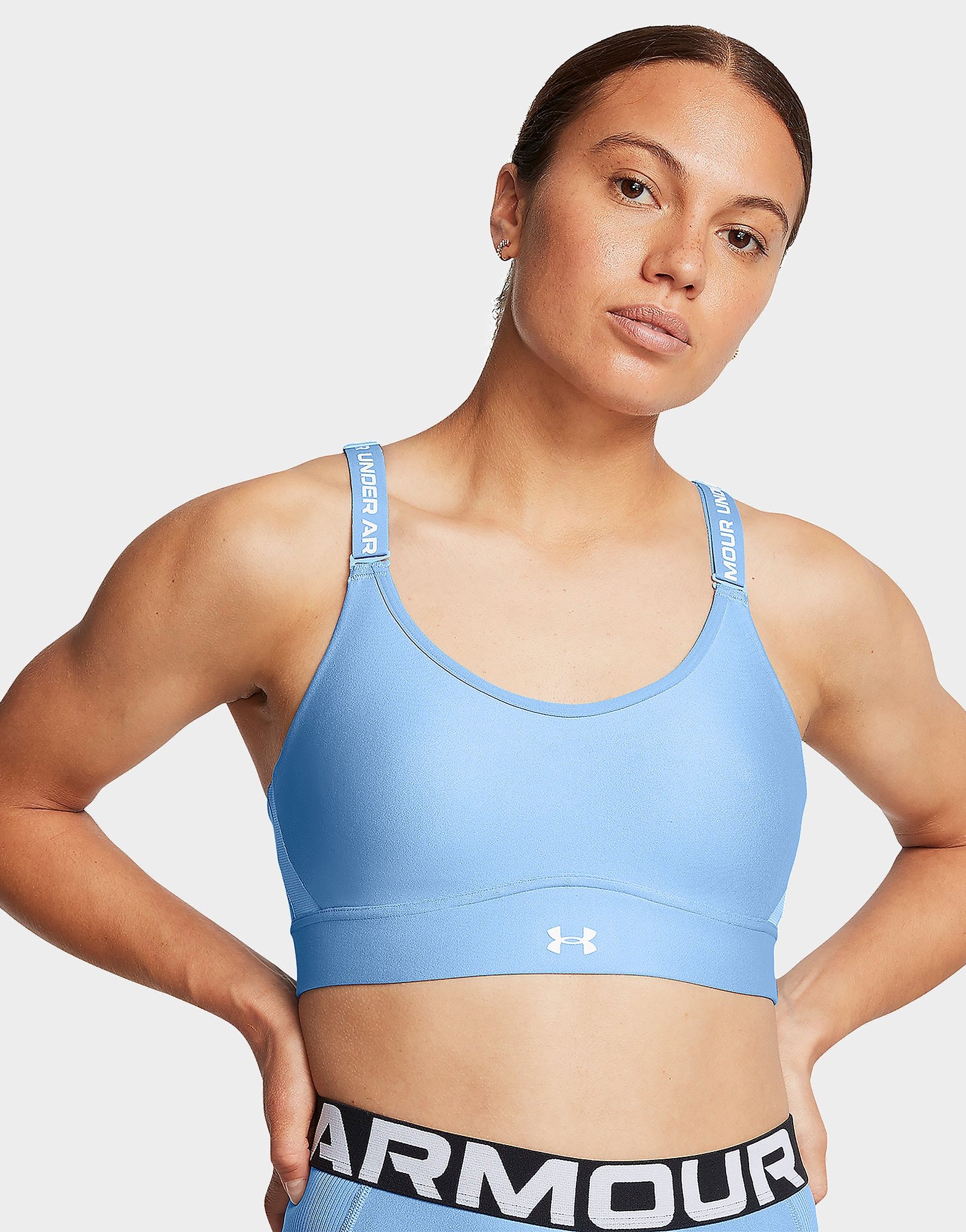 Blue Under Armour Bra Infinity 20 Mid Jd Sports Uk