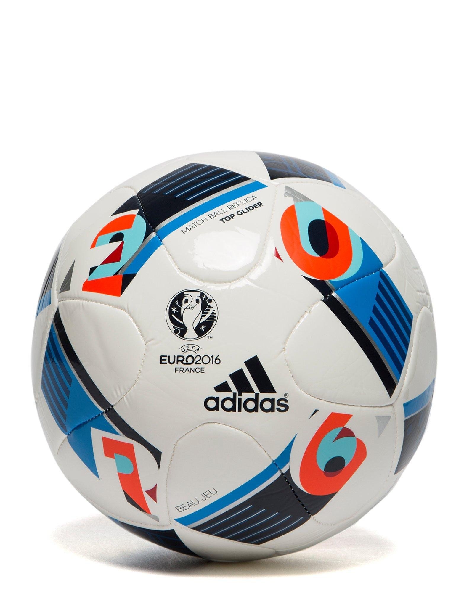 Hvid adidas Euro 2016 Glider Football - JD Sports Danmark