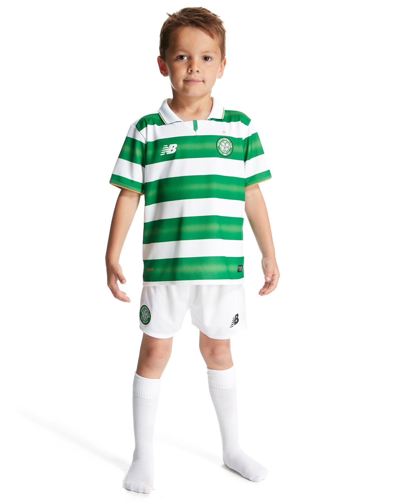 Hvid New Balance Celtic FC 2016/17 Home Kit Children - JD Sports Danmark
