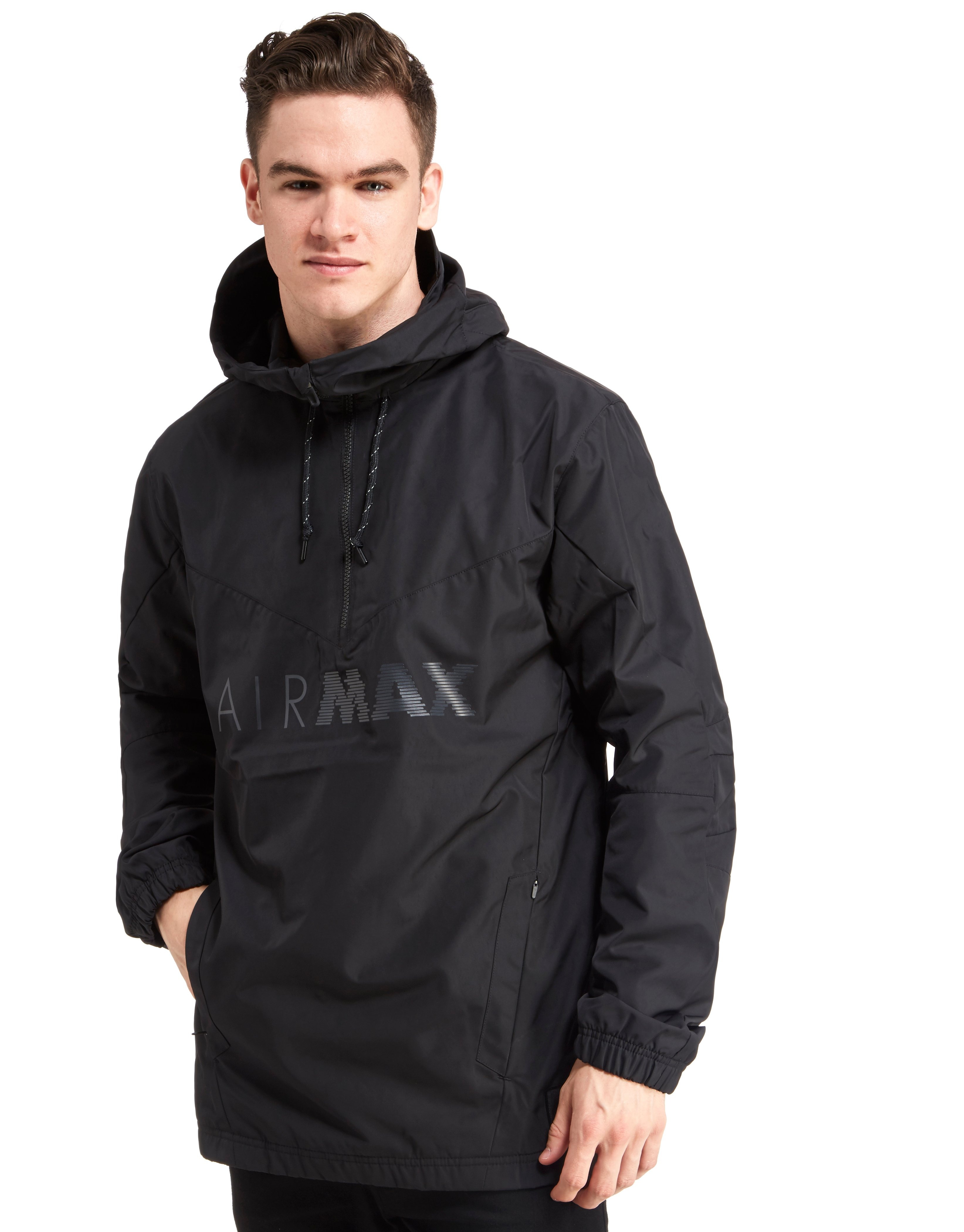 Svart Nike Air Max Half Zip Chevron Jacket - JD Sports Sverige