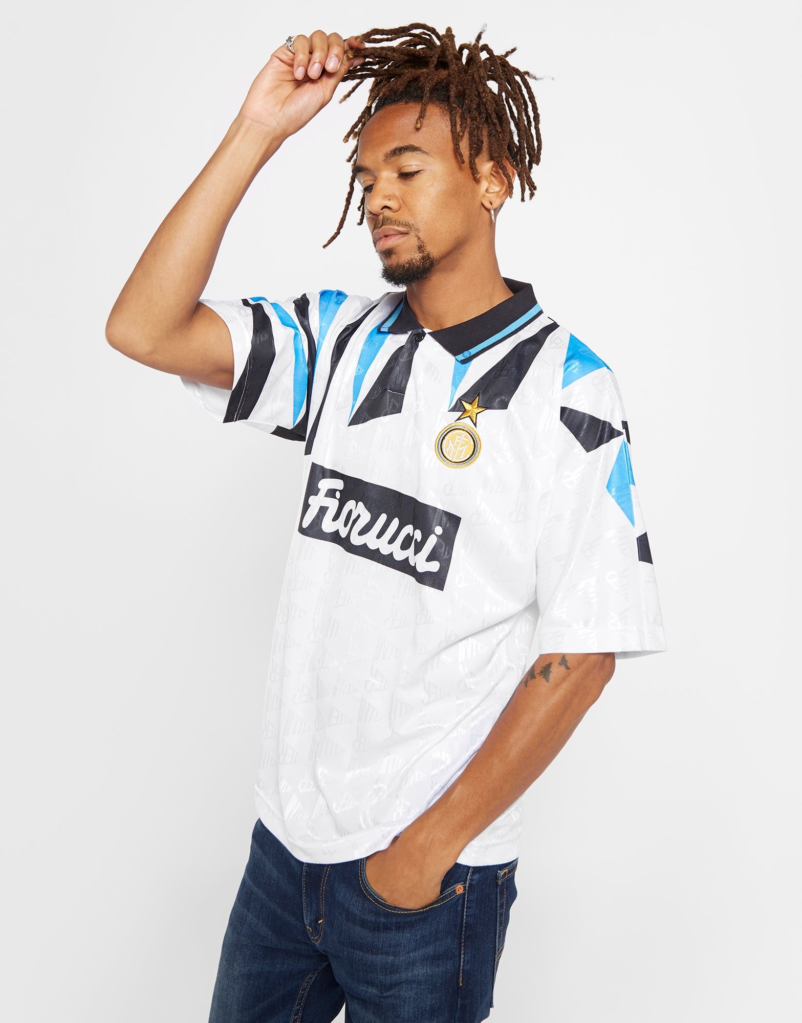 White Score Draw Inter Milan '92 Retro Away Shirt - JD Sports Global