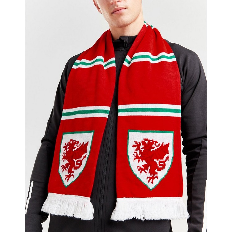 Buy Red Official Team Wales Bar Scarf | JD Sports