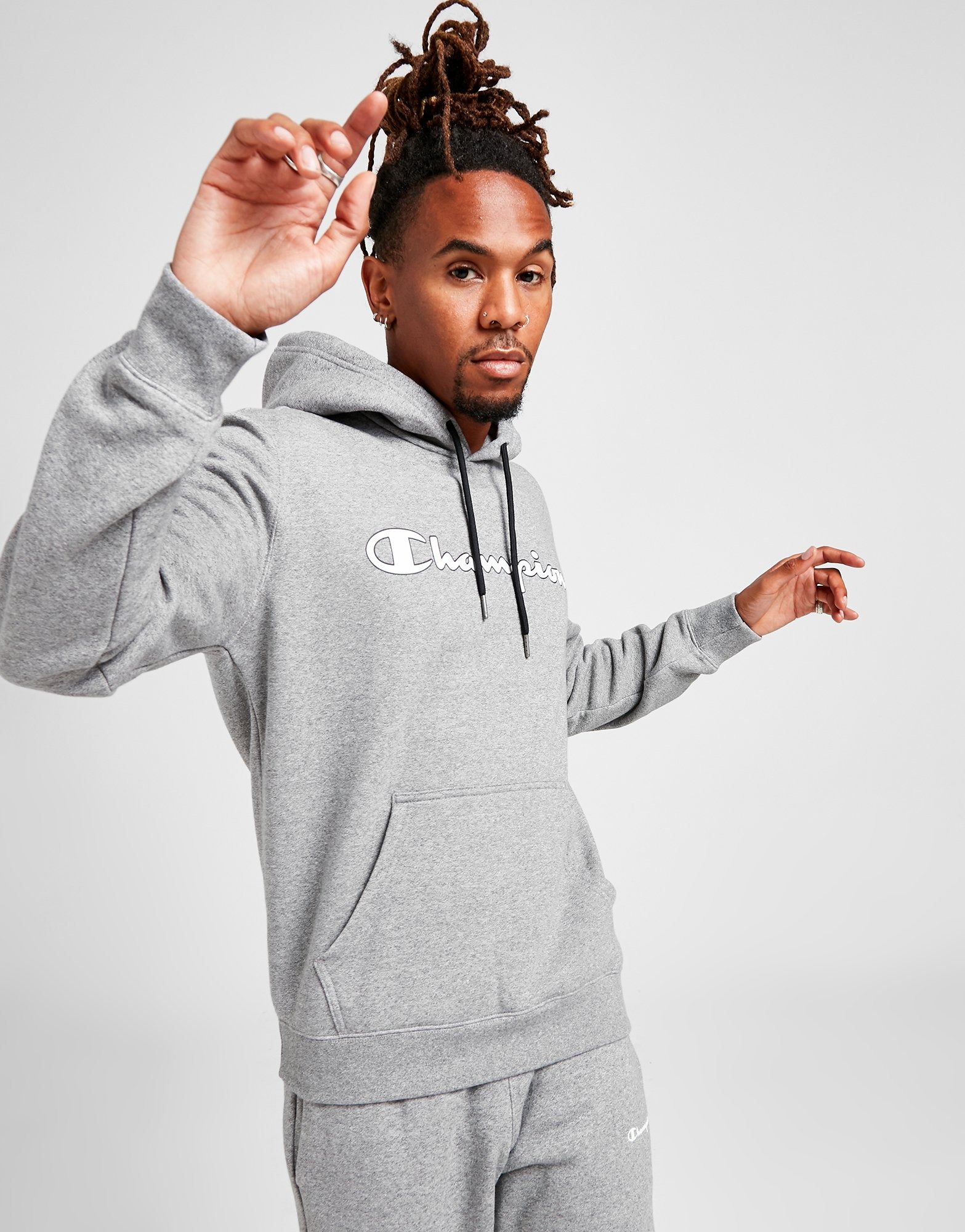 Champion Core Hoodie Herren Grau - JD Sports Österreich