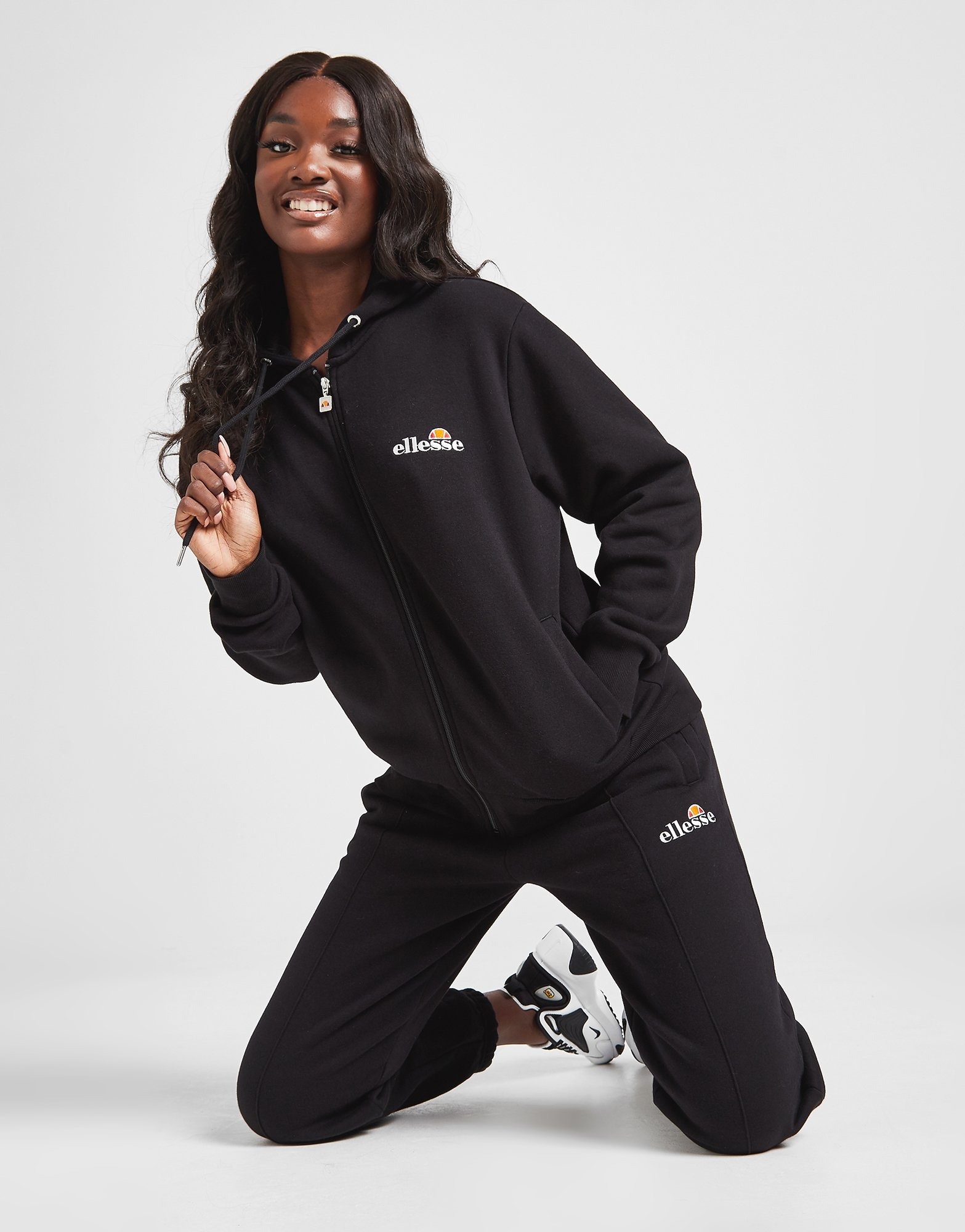 Ellesse Oversize High Waisted Jogginghose Damen Schwarz Jd Sports