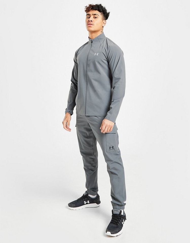 Grey Under Armour Woven Zip Cargo Track Pants Jd Sports