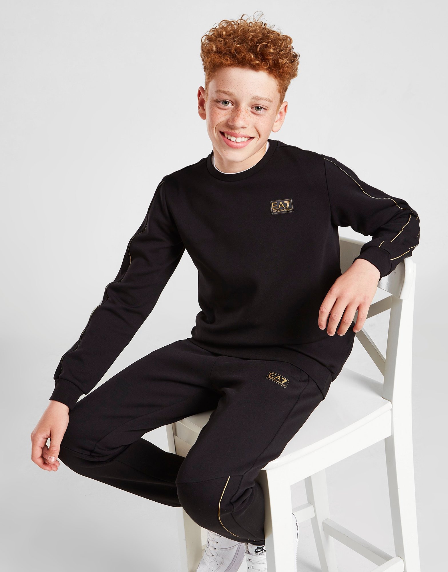 Emporio Armani Ea7 Premium Sweatshirt Kinder Schwarz Jd Sports Österreich