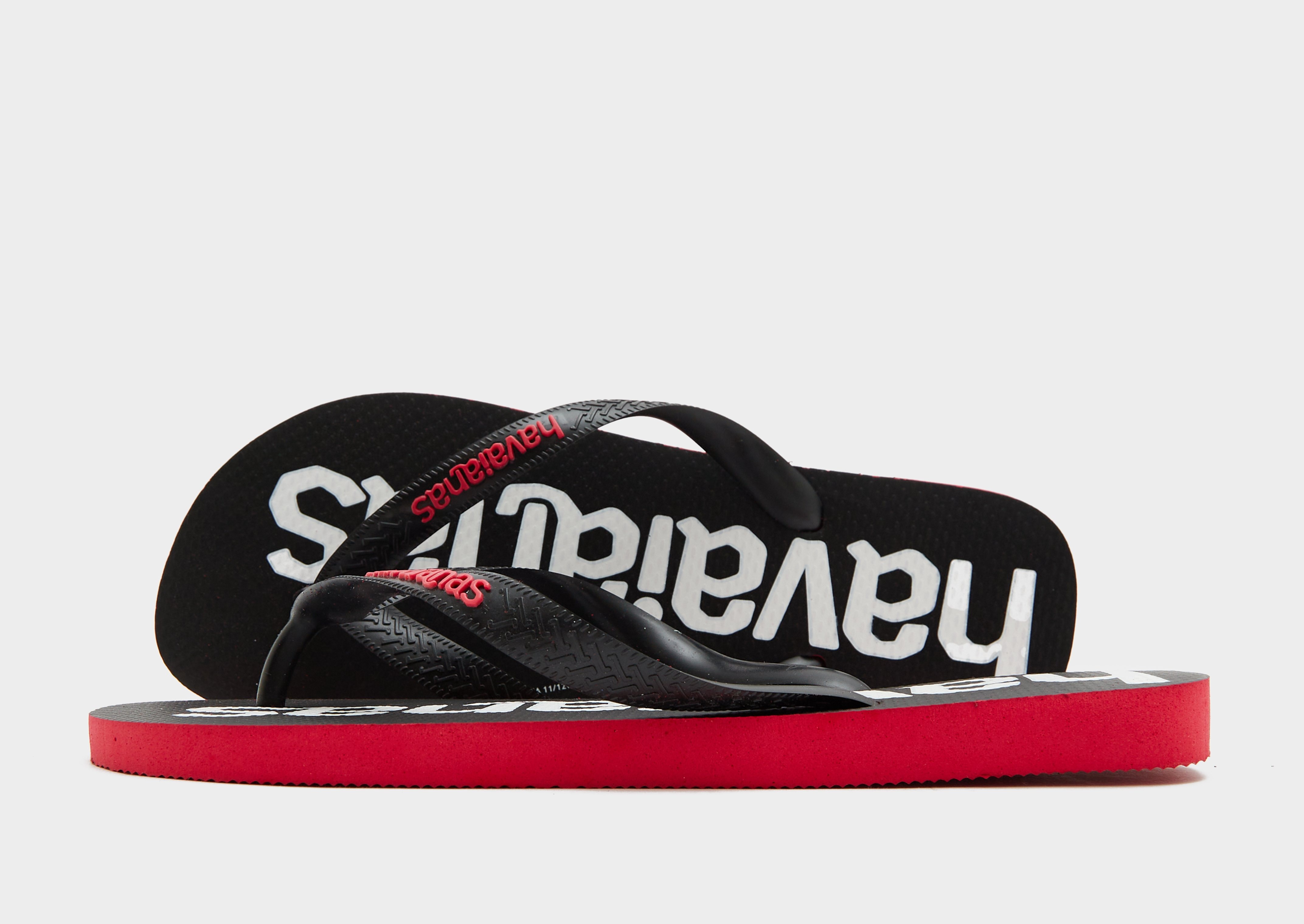 Black Havaianas Logomania 2 Flip Flops | JD Sports UK