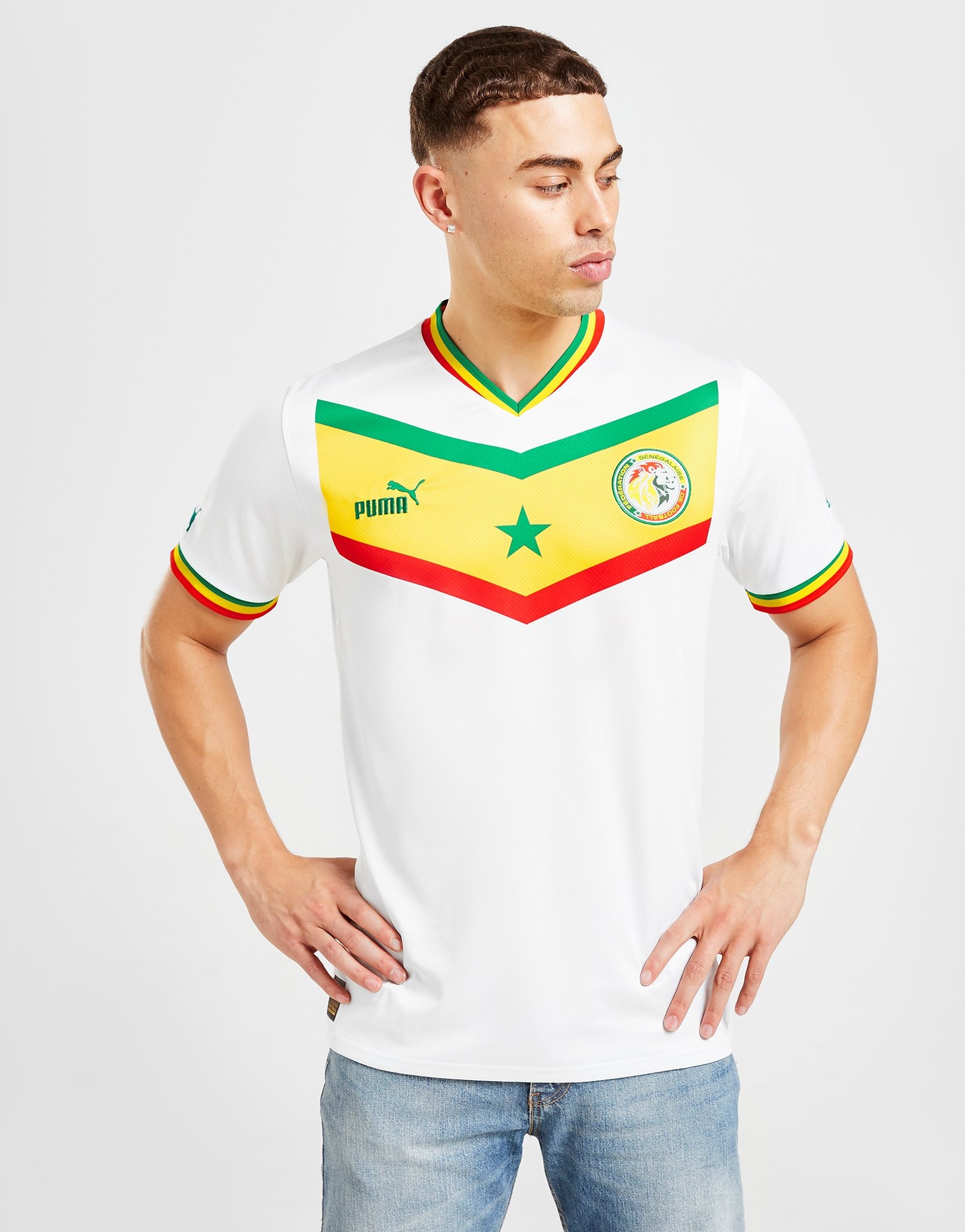 White Puma Senegal Home Shirt 2022/23 - JD Sports