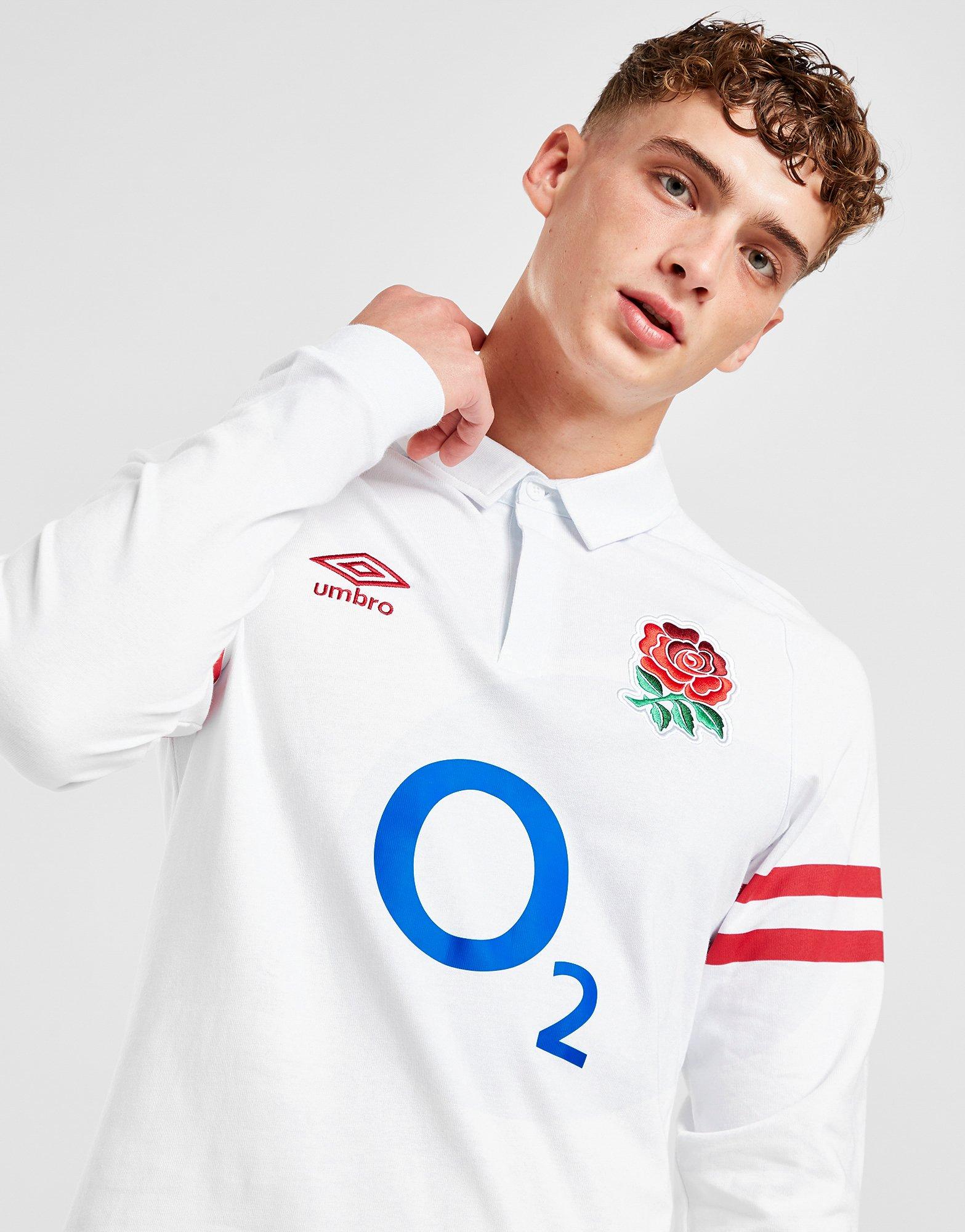 White Umbro England RFU 2022/23 Long Sleeve Classic Shirt | JD Sports ...