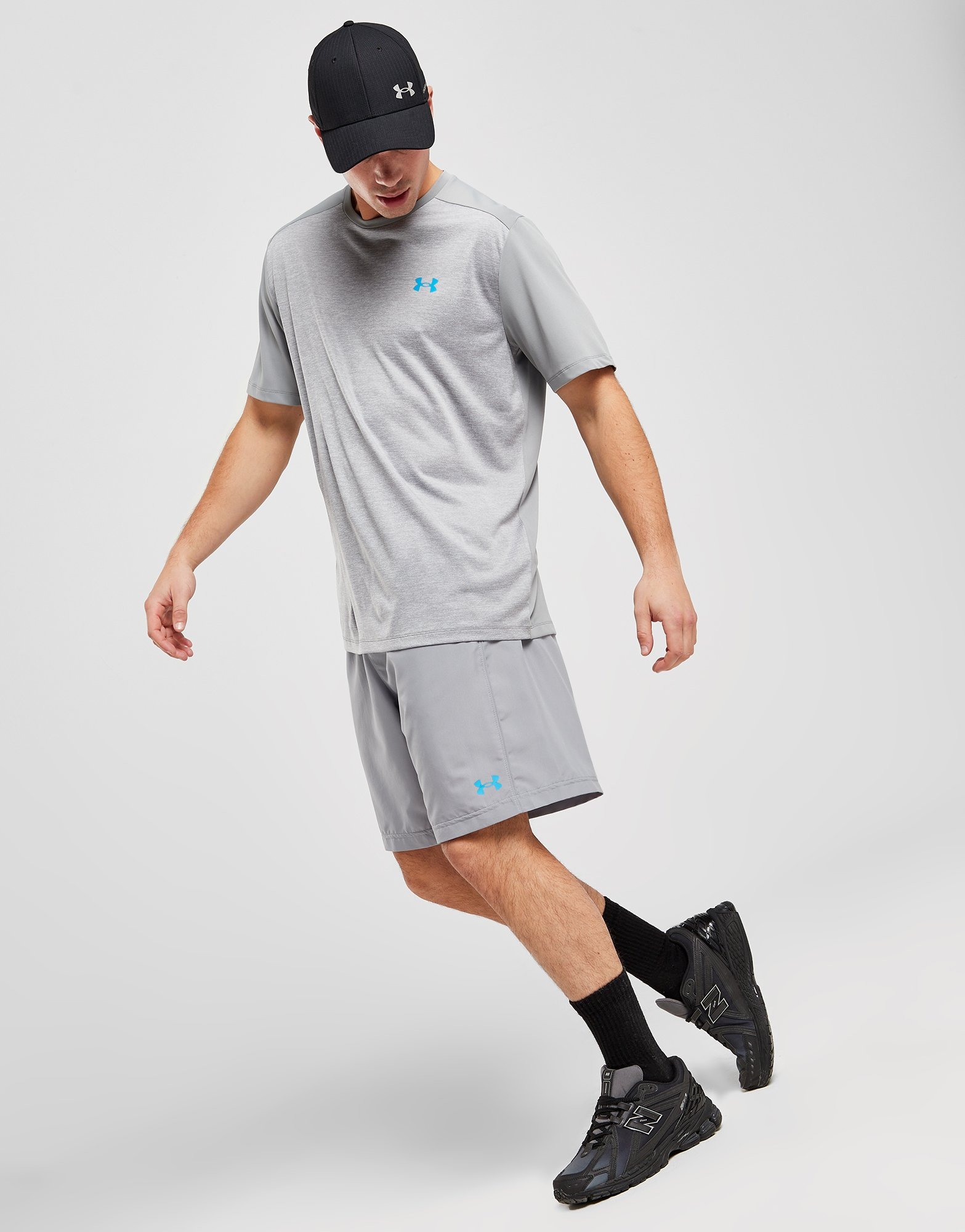 Grey Under Armour Woven Wordmark Shorts Jd Sports Global