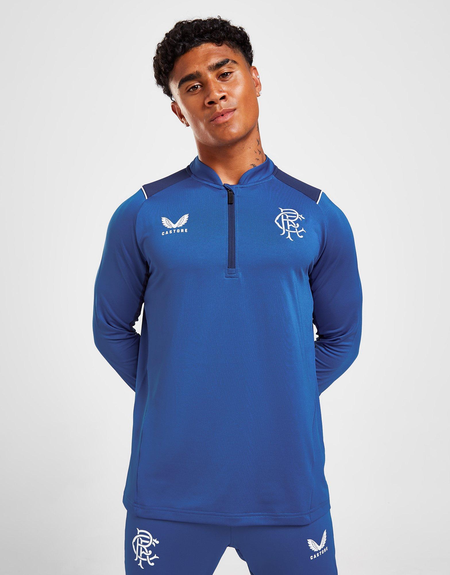 Blue Castore Rangers FC 2022/23 Training 1/4 Zip Top Junior JD Sports ...