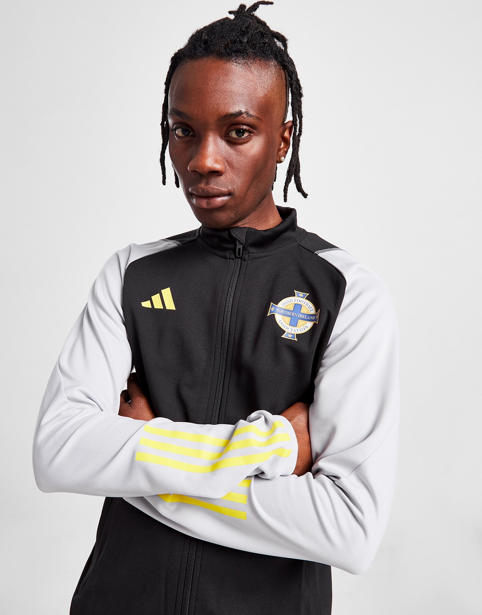 Black Adidas Northern Ireland Tiro 23 Training Jacket Jd Sports Nz