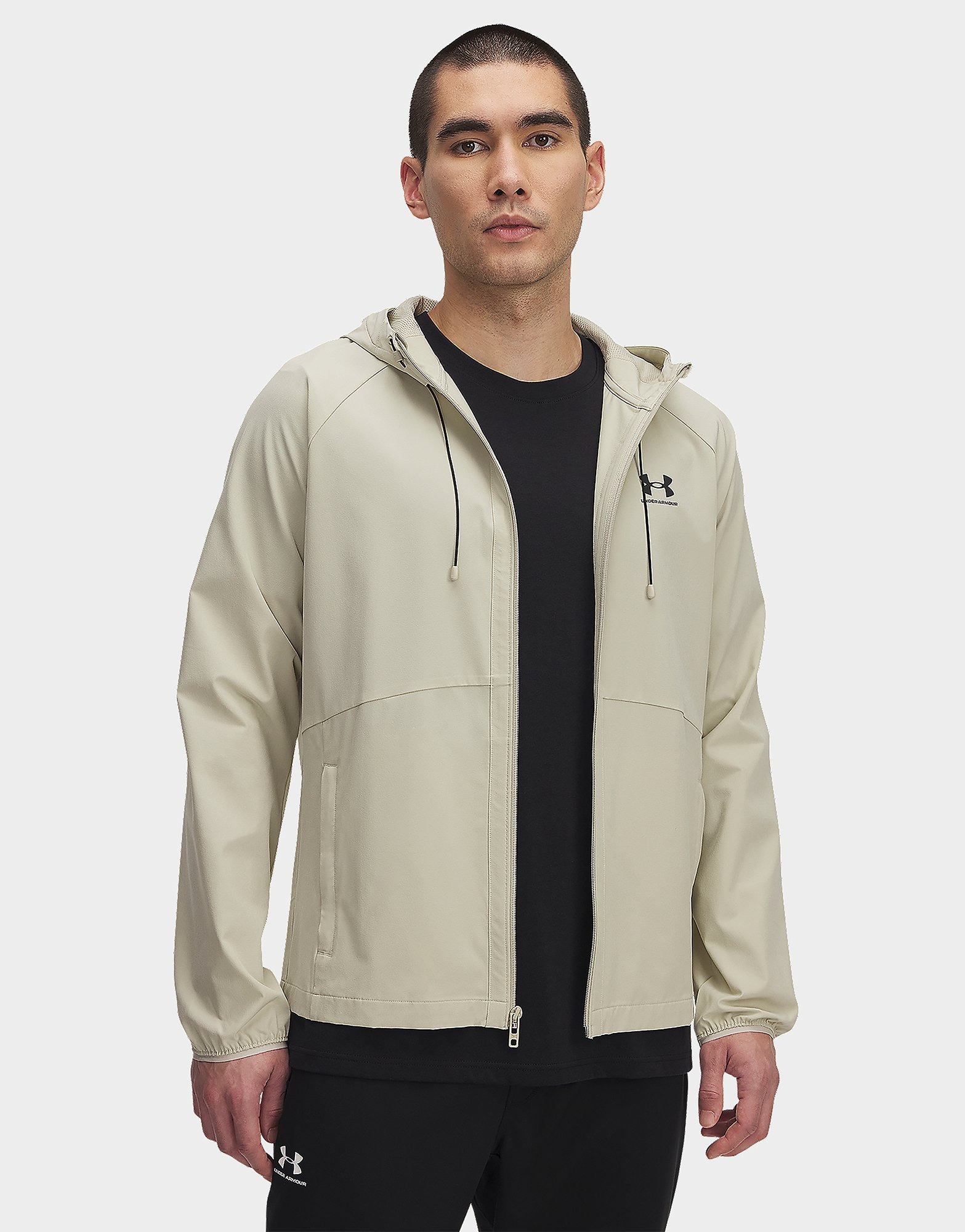 Brown Under Armour Stretch Woven Windbreaker | JD Sports UK